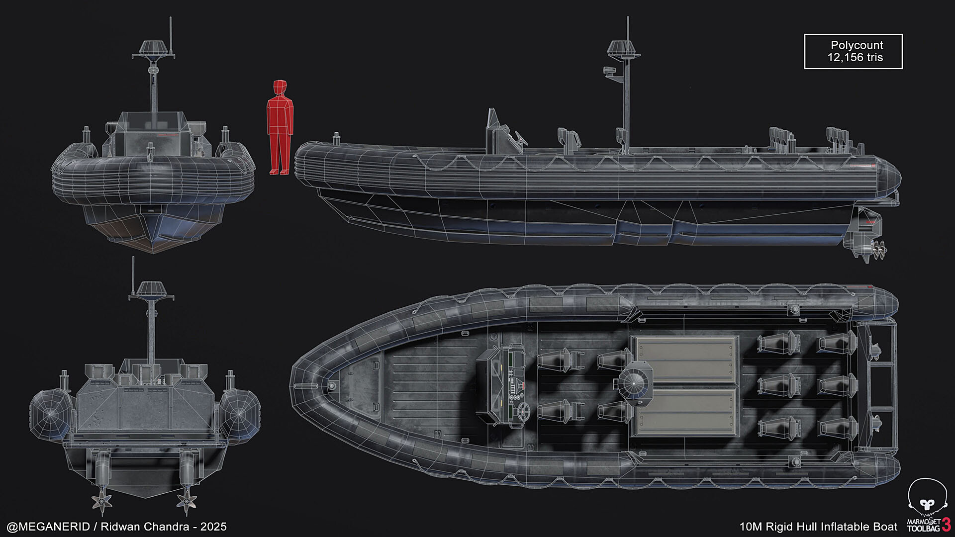 Ridwan Chandra - MeganeRid - 10m RHIB (Rigid Hull Inflatable Boat)