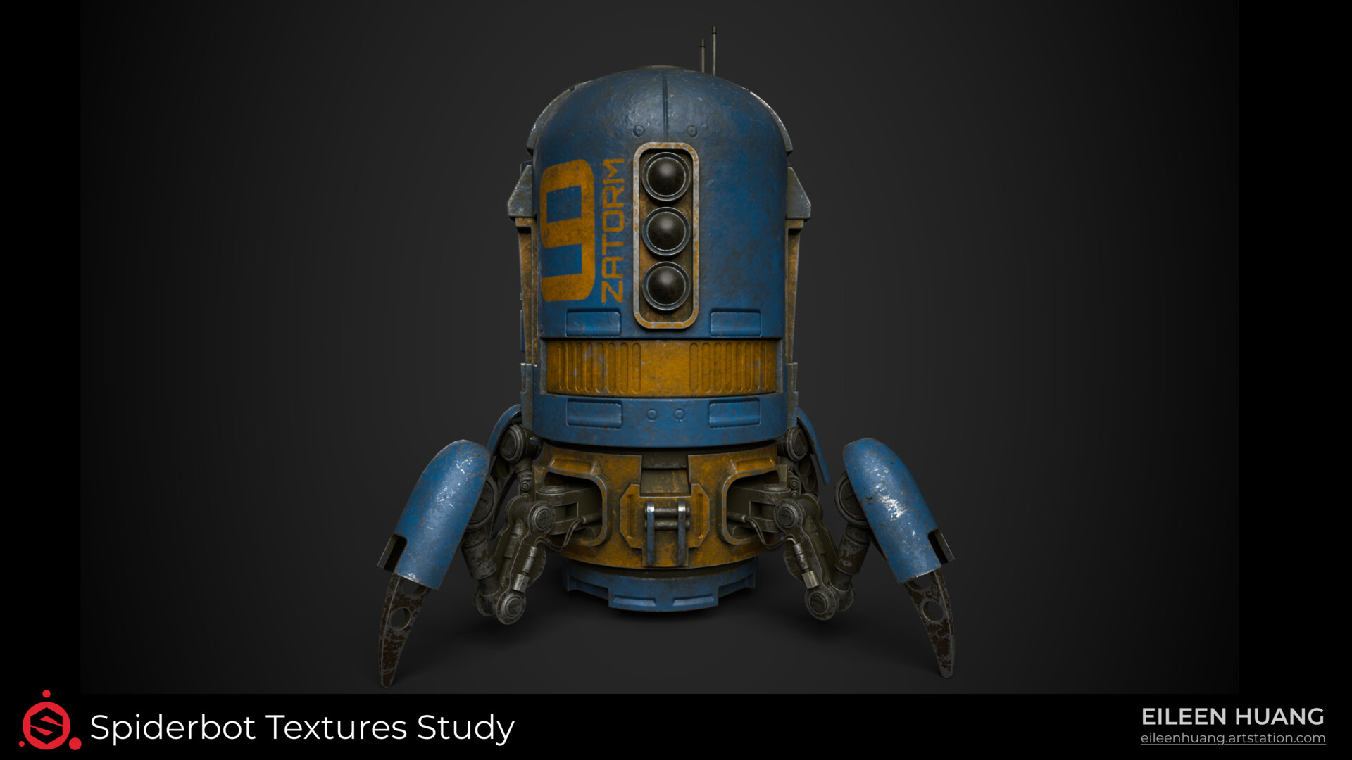 ArtStation - Spiderbot Textures Study