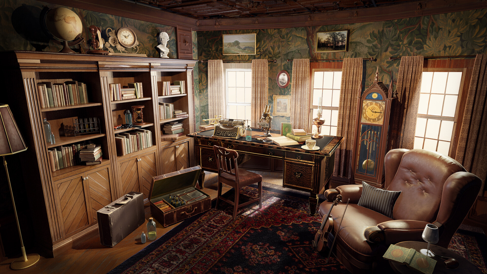 ArtStation - The Sherlock Holmes room