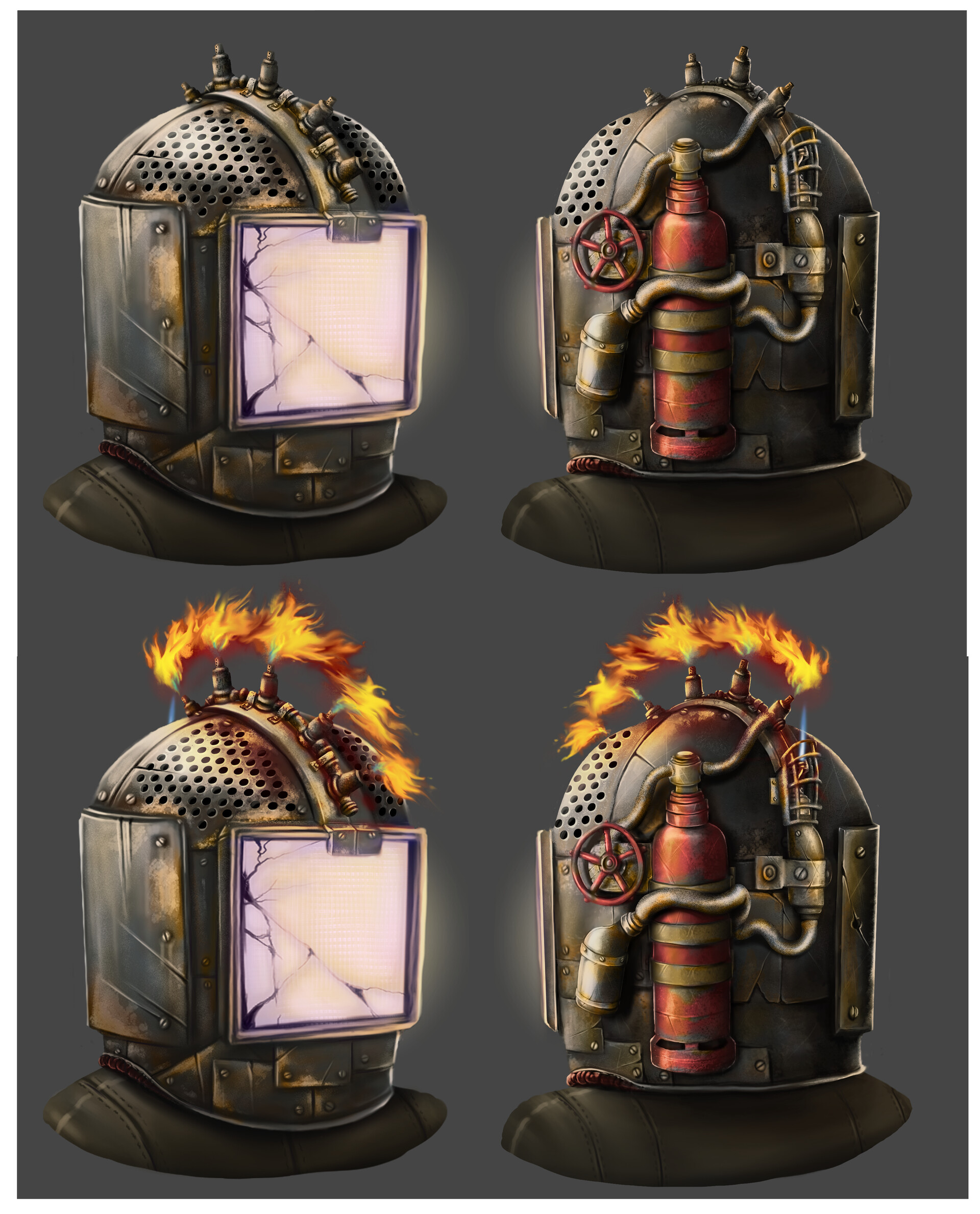 ArtStation - Radiation Raider Helmets