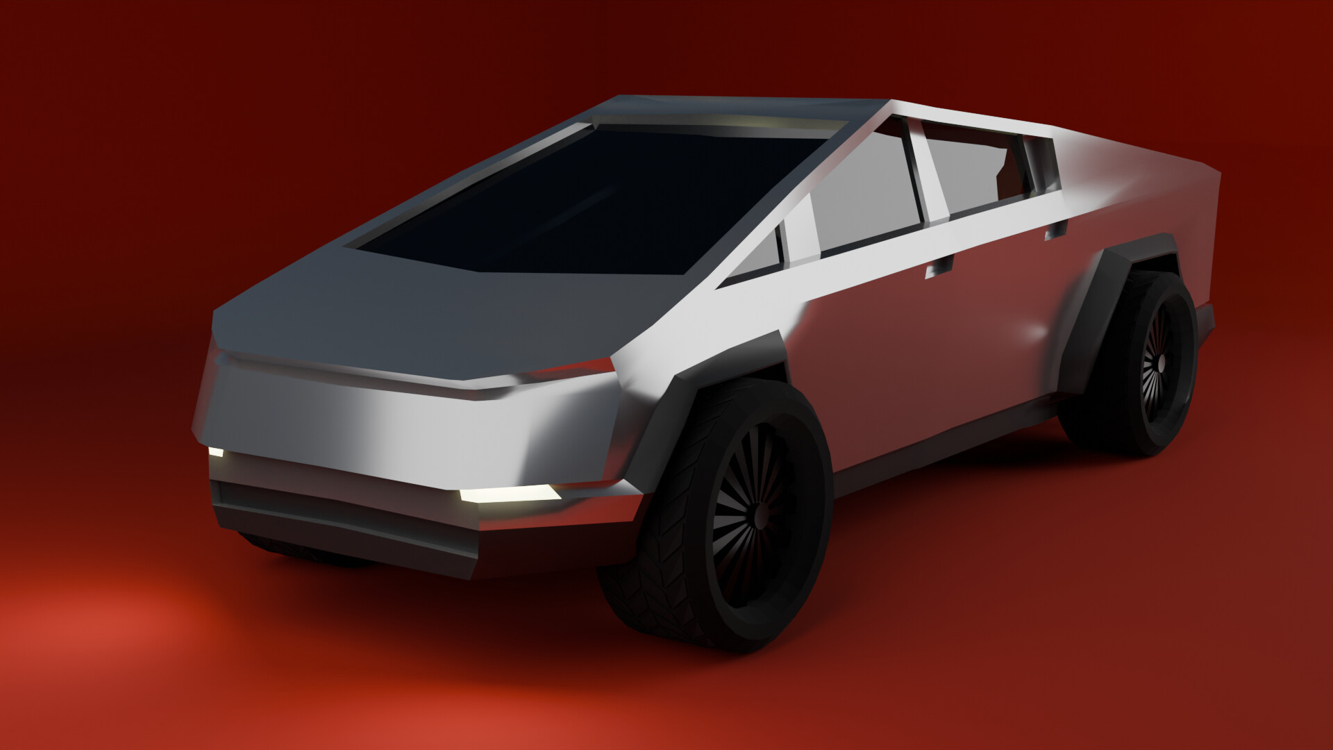 ArtStation - 3D model low-poly Tesla Cybertruck