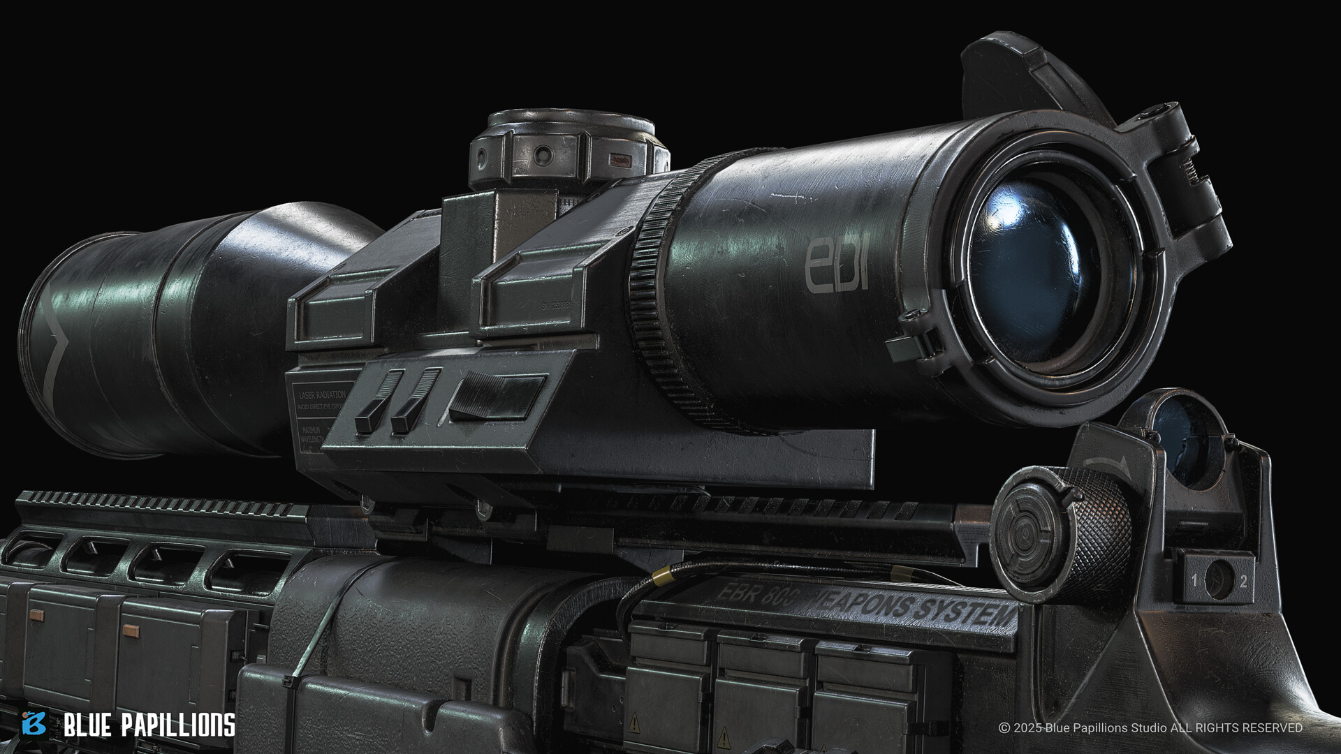 Blue Papillions - EBR-800 Gun: Inspired by Call of Duty!