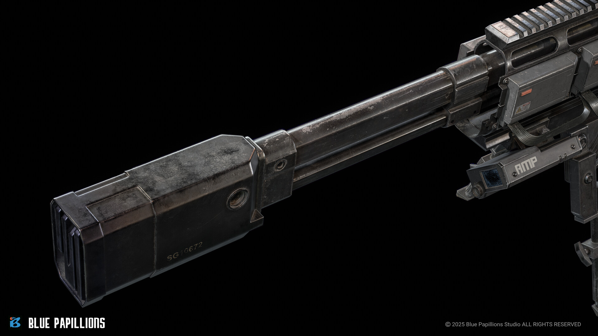 Blue Papillions - EBR-800 Gun: Inspired by Call of Duty!