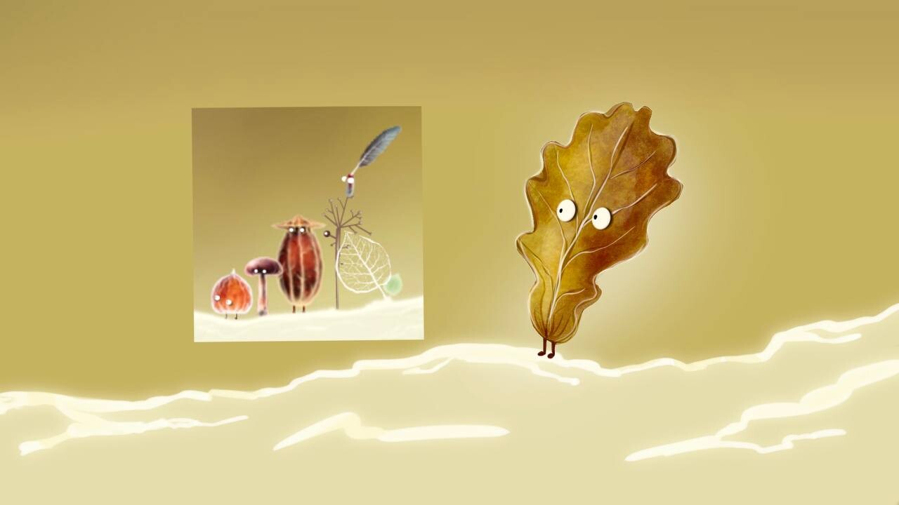 ArtStation - Fan art for Botanicula. Oak leaf