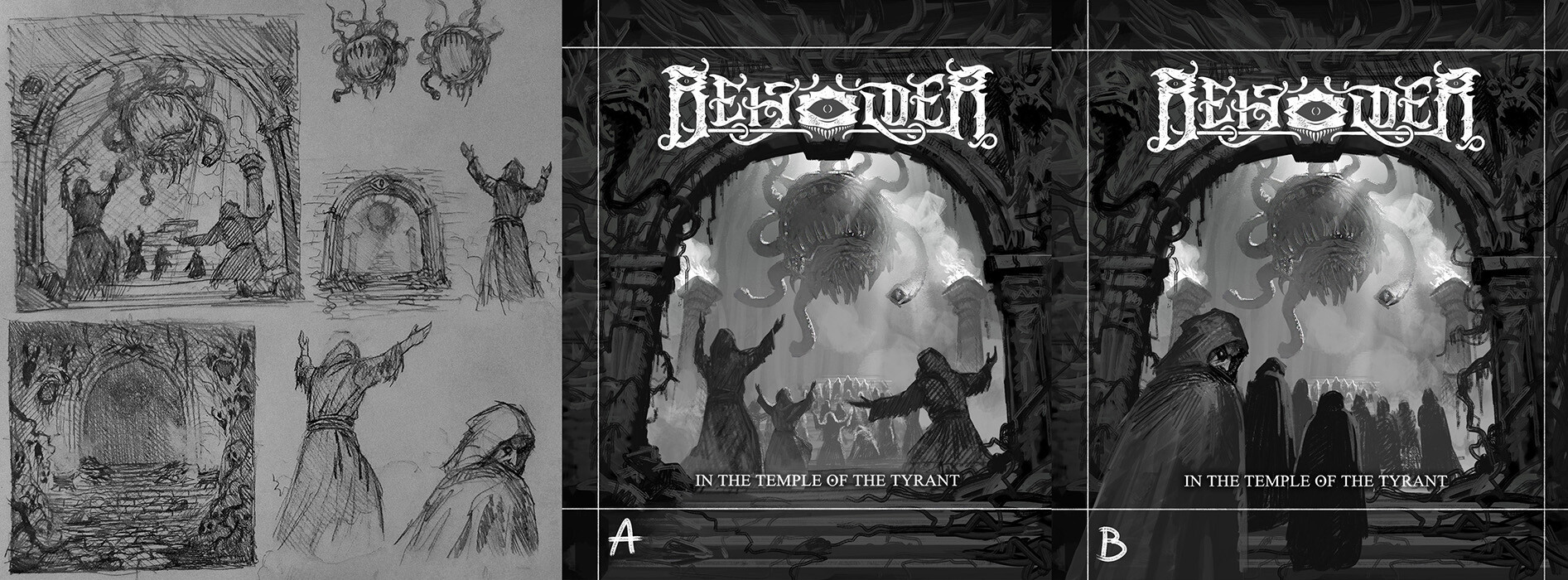 Zsofia Dankova - BEHÖLDER - In The Temple Of The Tyrant (cover design)