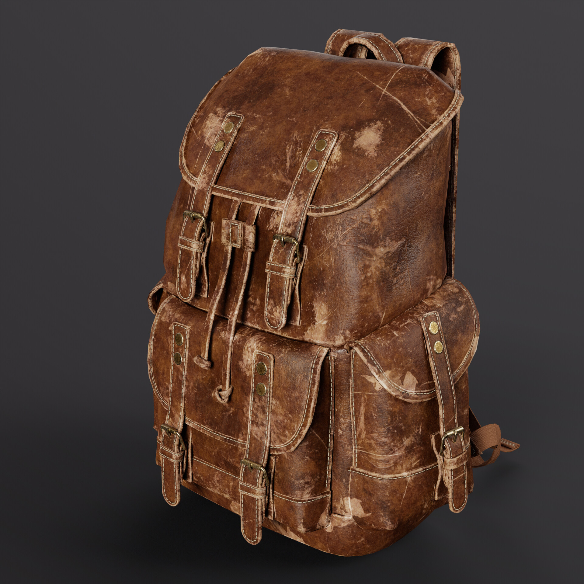 ArtStation - Game ready Leather Bag