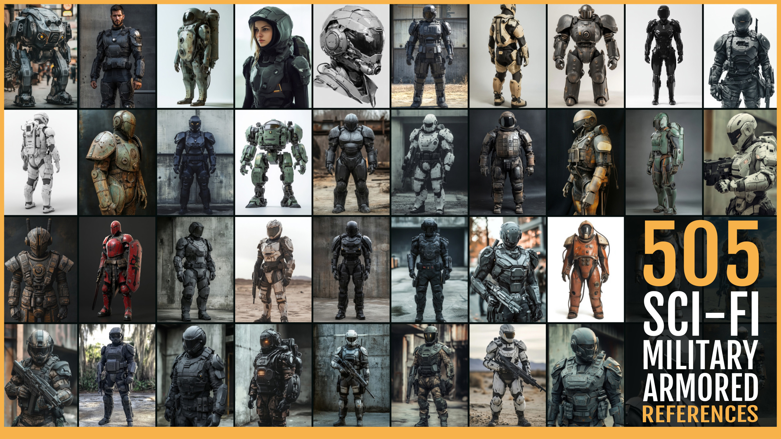 Artificial Dimension - 505 Sci-Fi Military armored