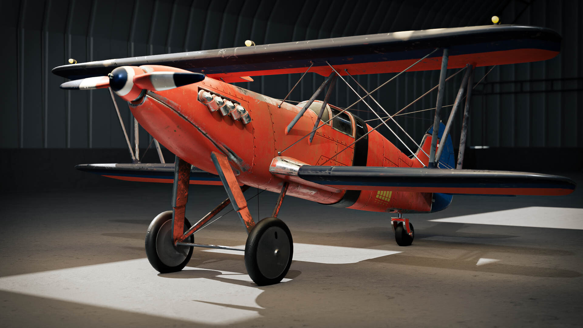 ArtStation - Crimson Falcon – GameReady Biplane
