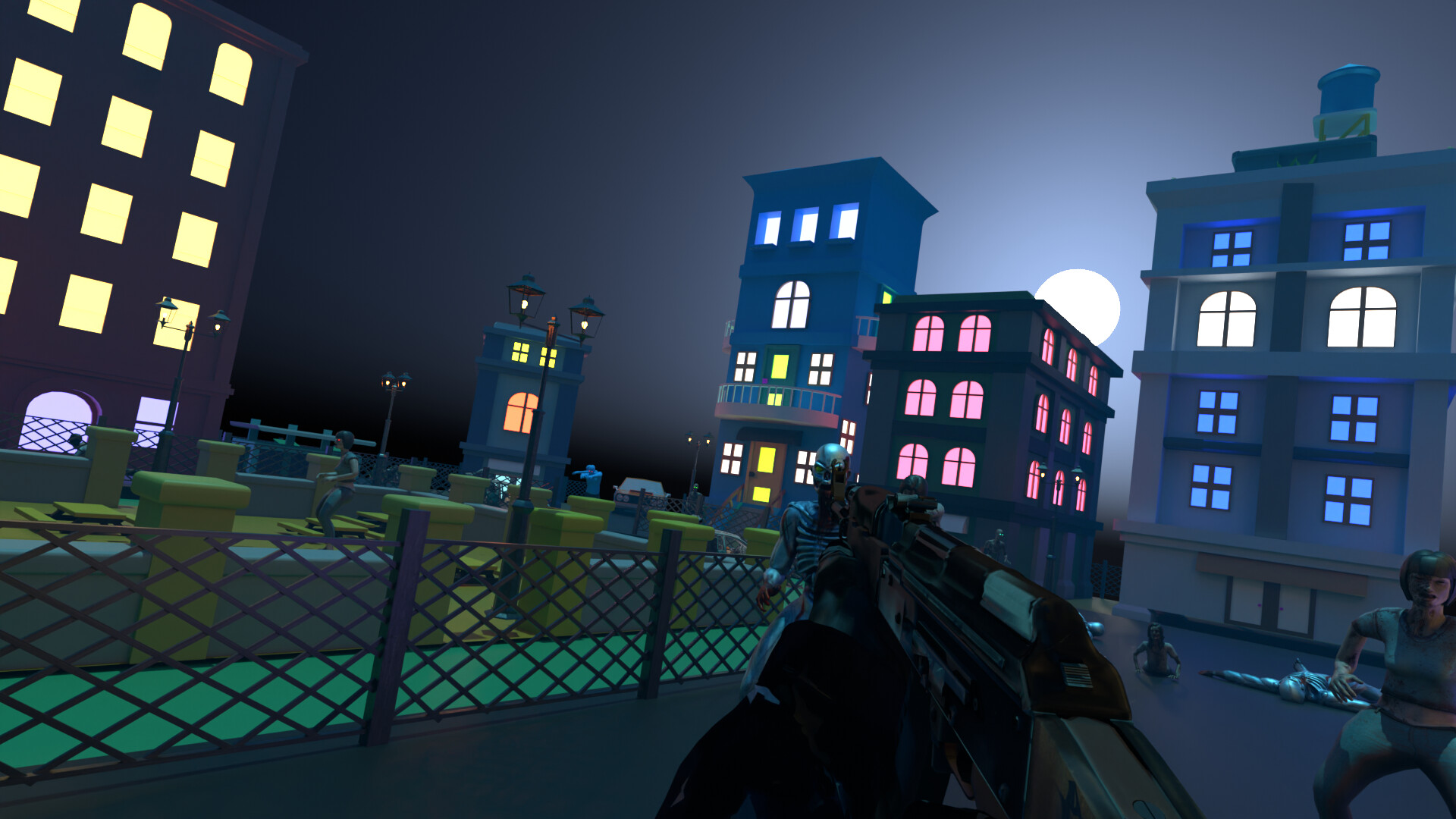 ArtStation - Zombie Shooting Survival Game 3D Modeling