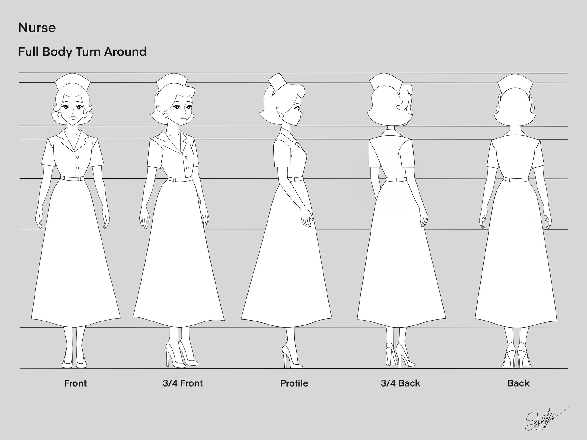 ArtStation - Turn around Sheet