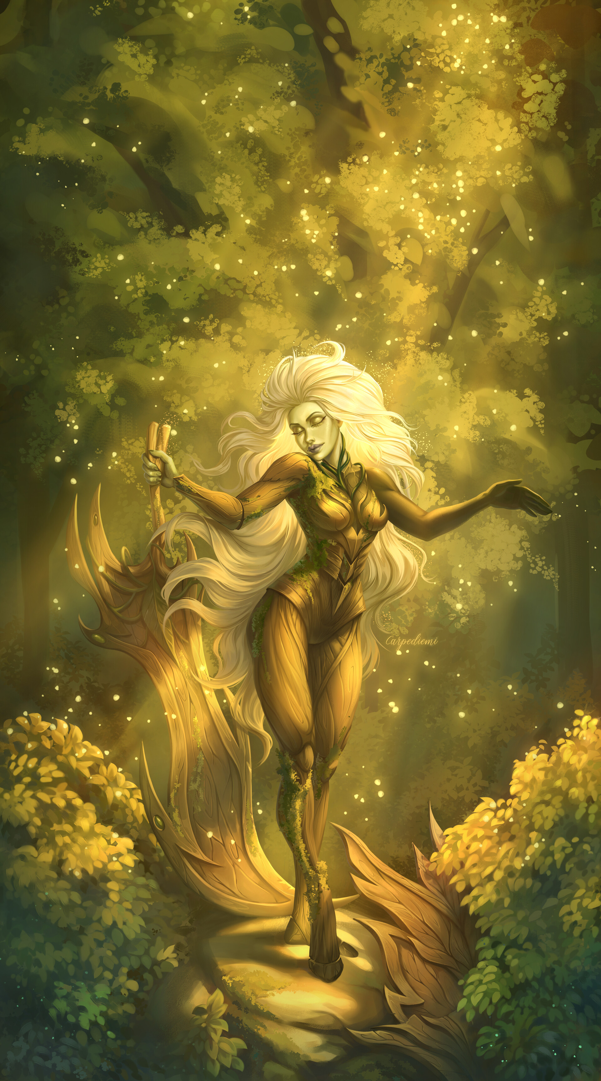 ArtStation - shining through leaves