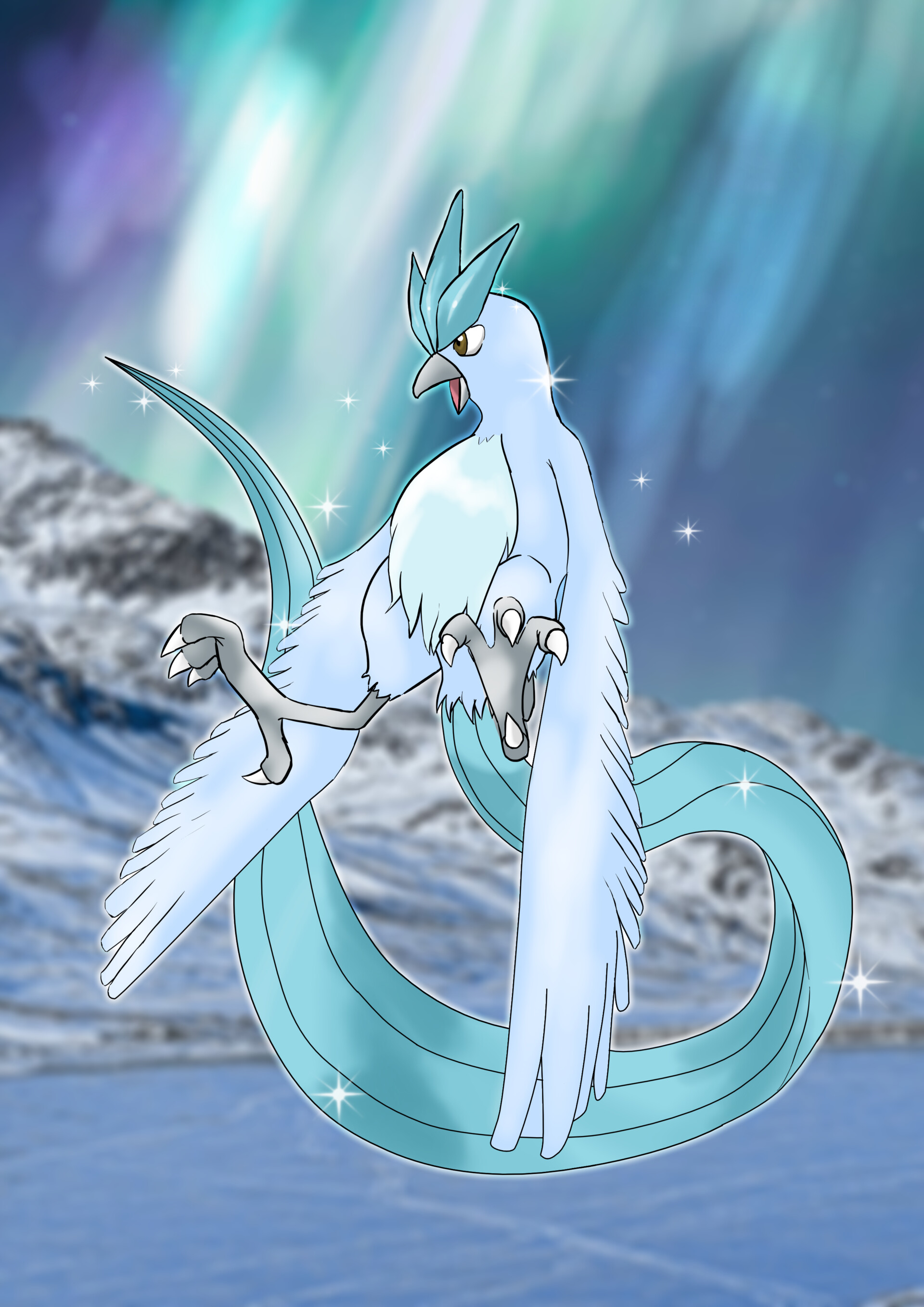 ArtStation - Safiro, The Shiny Articuno