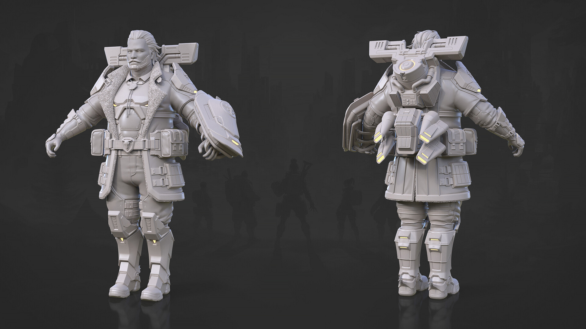 Aitor Ansio - APEX LEGENDS - Gibraltar 'High Noon Herald' Character Skin