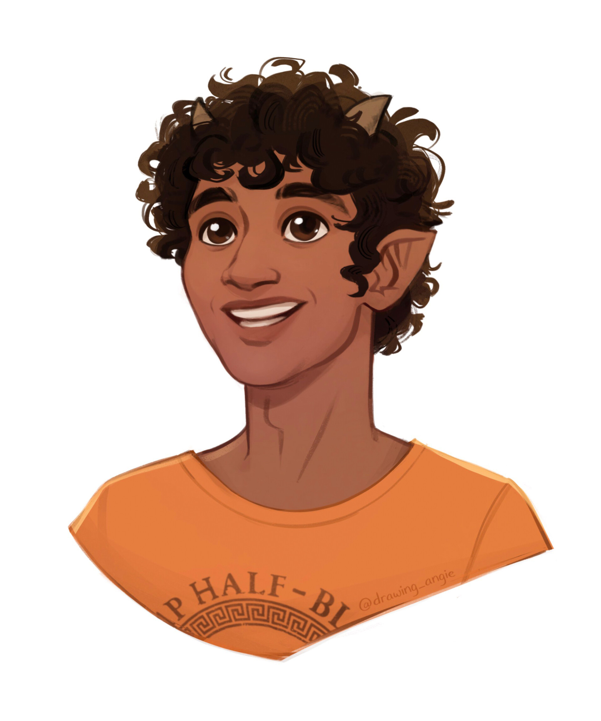 how to draw percy jackson hair