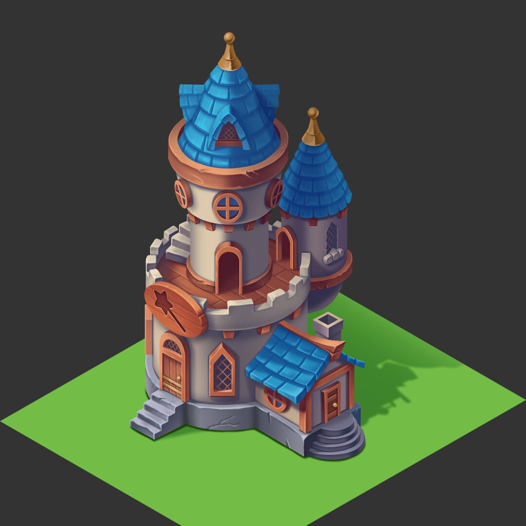 ArtStation - The Wizard's Tower (Isometry)