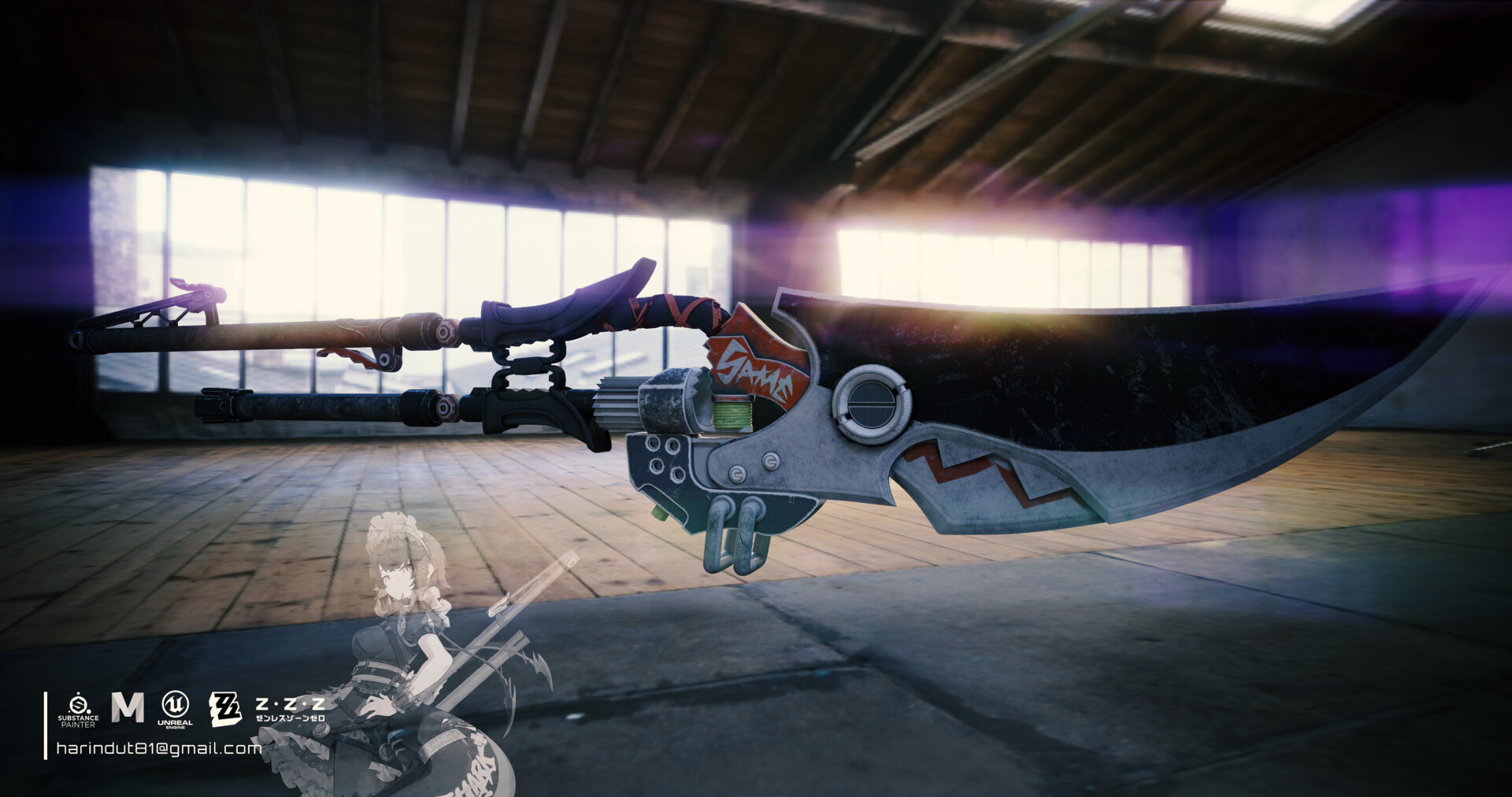 ArtStation - Ellen Joe's Weapon「Zenless Zone Zero」