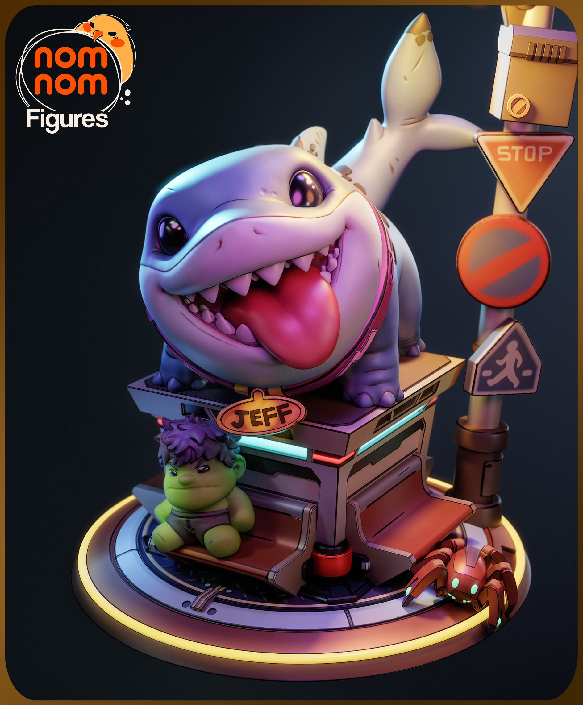 NomNom Figures - Chibi Jeff - Marvel Rivals