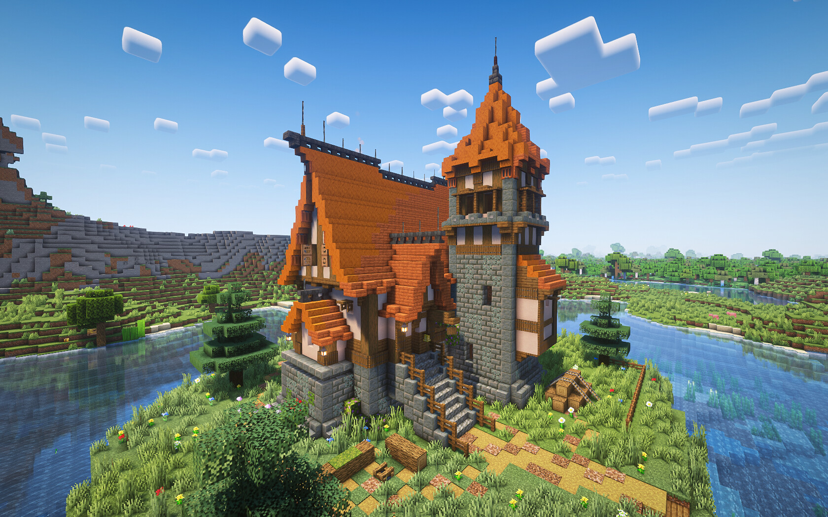 ArtStation - Minecraft: Medieval / Fantasy house