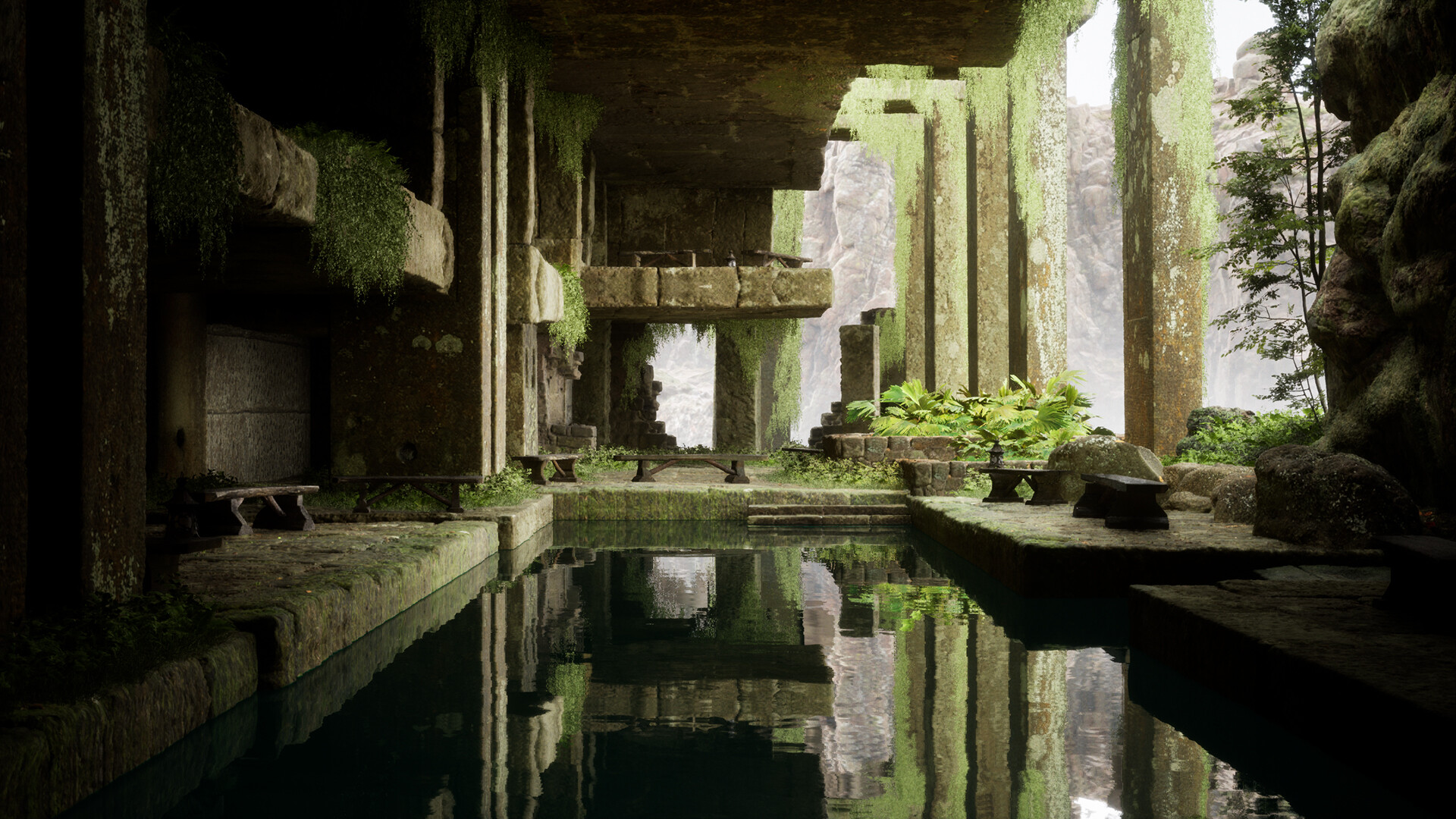 ArtStation - Indoor/Outdoor Environment (Final & Blockout)