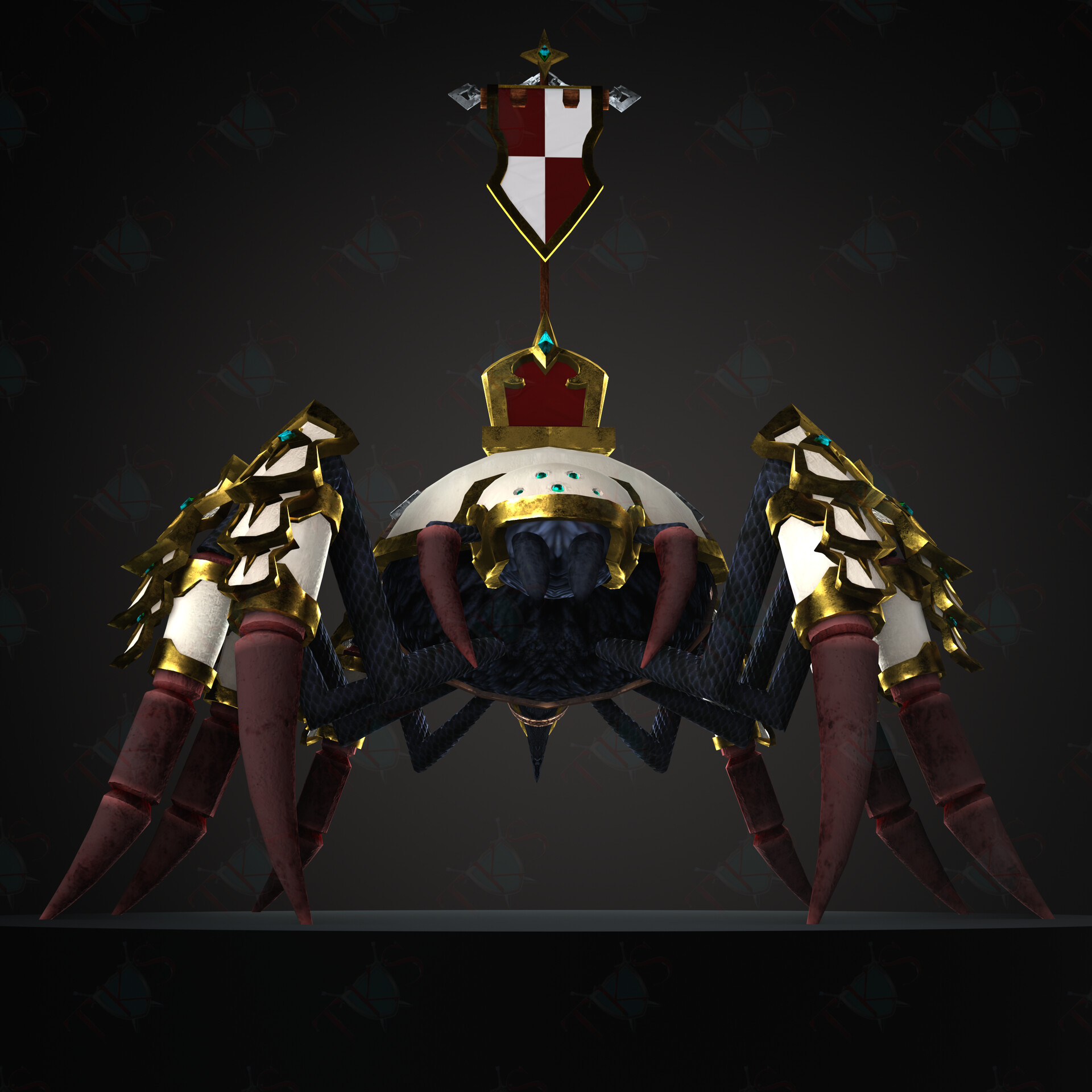 Ali Akber - Crystal Goliath Horseeater mount (FanArt) (Albion Online)