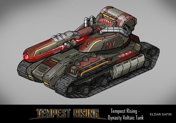ArtStation - Tempest Rising - Dynasty Voltaic Tank