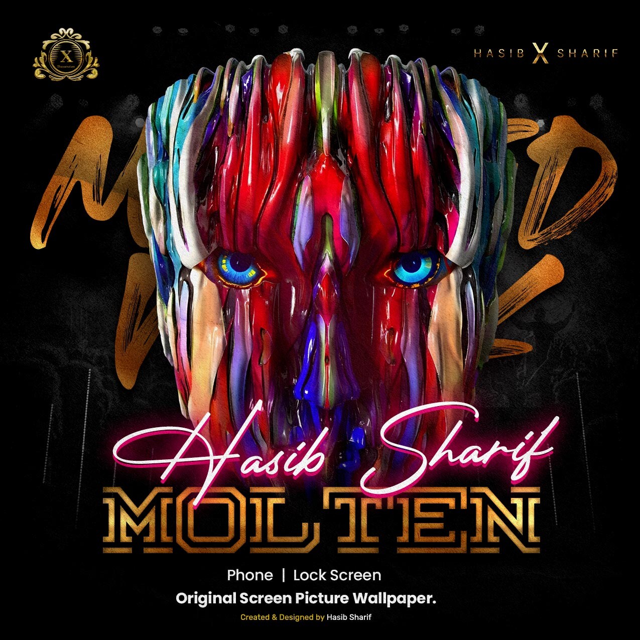 ArtStation - Molten Mask Digital Art Wallpaper