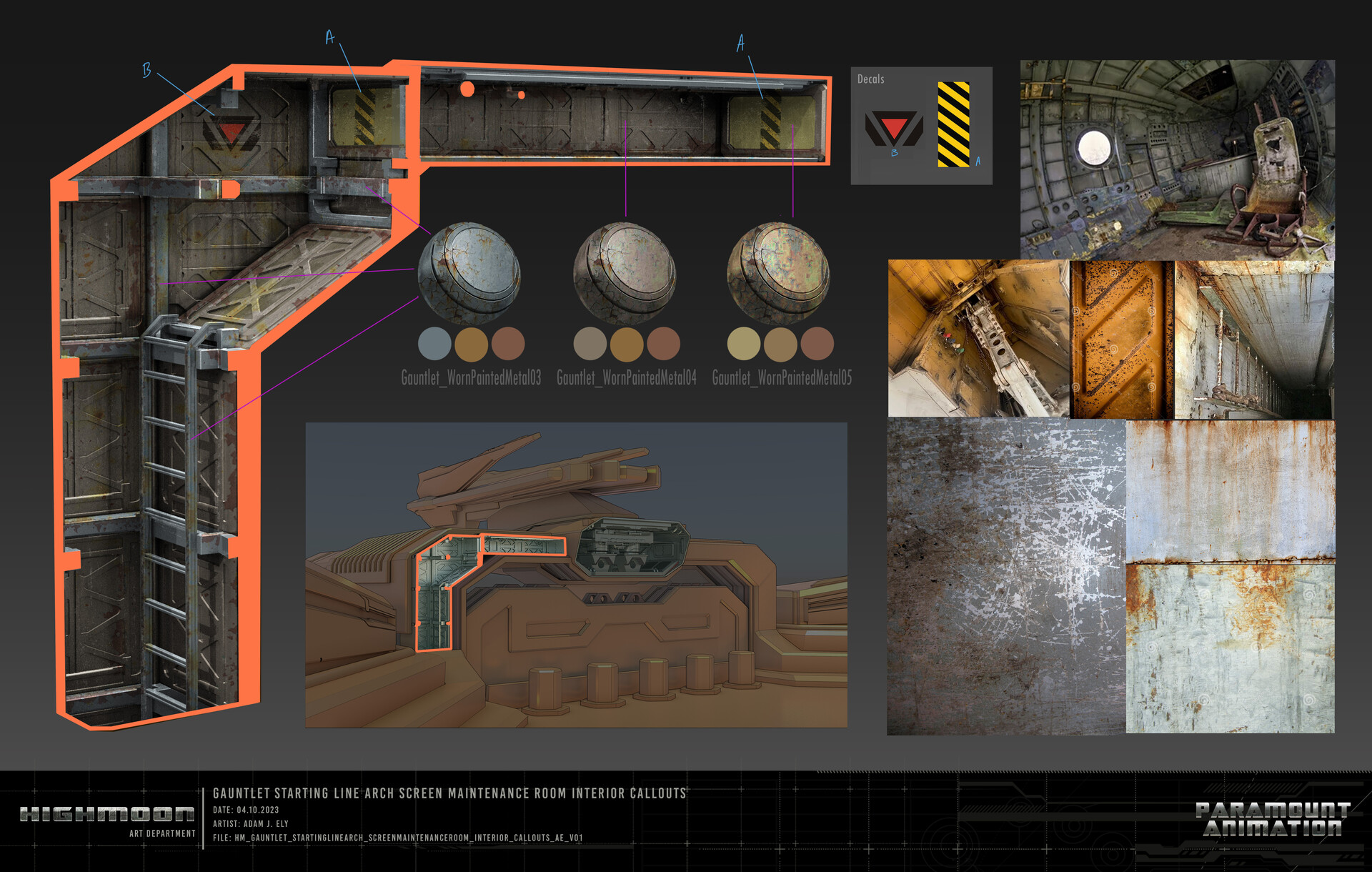Adam J. Ely - TransformersONE Iacon5000 Arch Interior VisDev