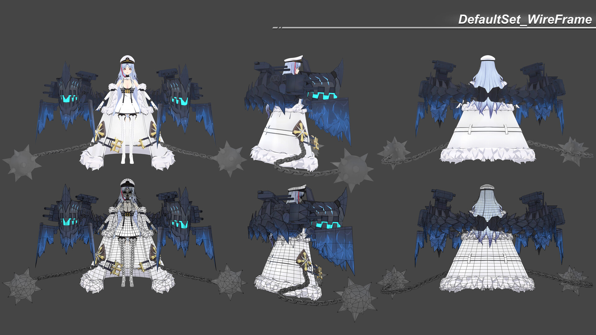 ehmoji - Azur Lane Cartoon Style Tallinn 3D Character Modeling