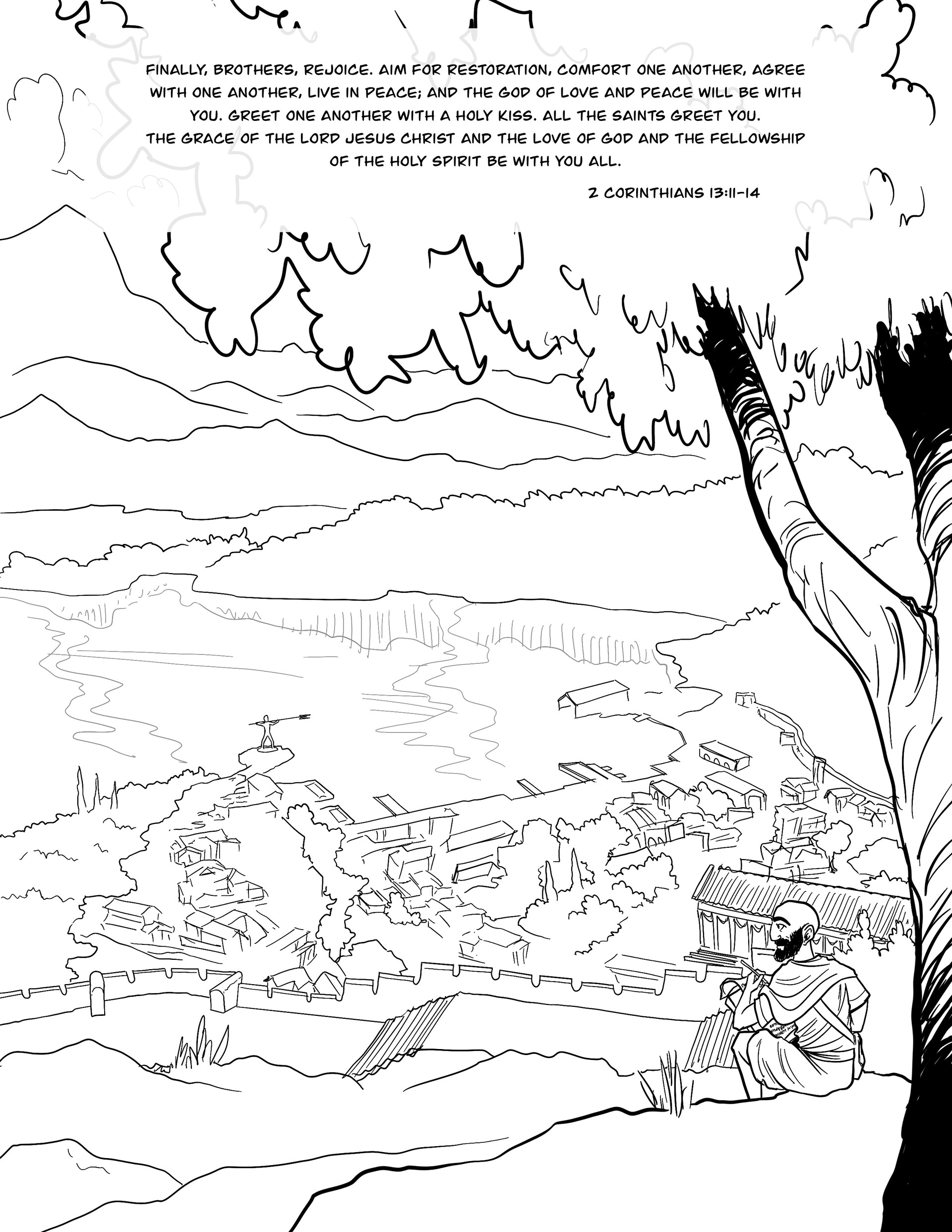 feast of booths coloring page
