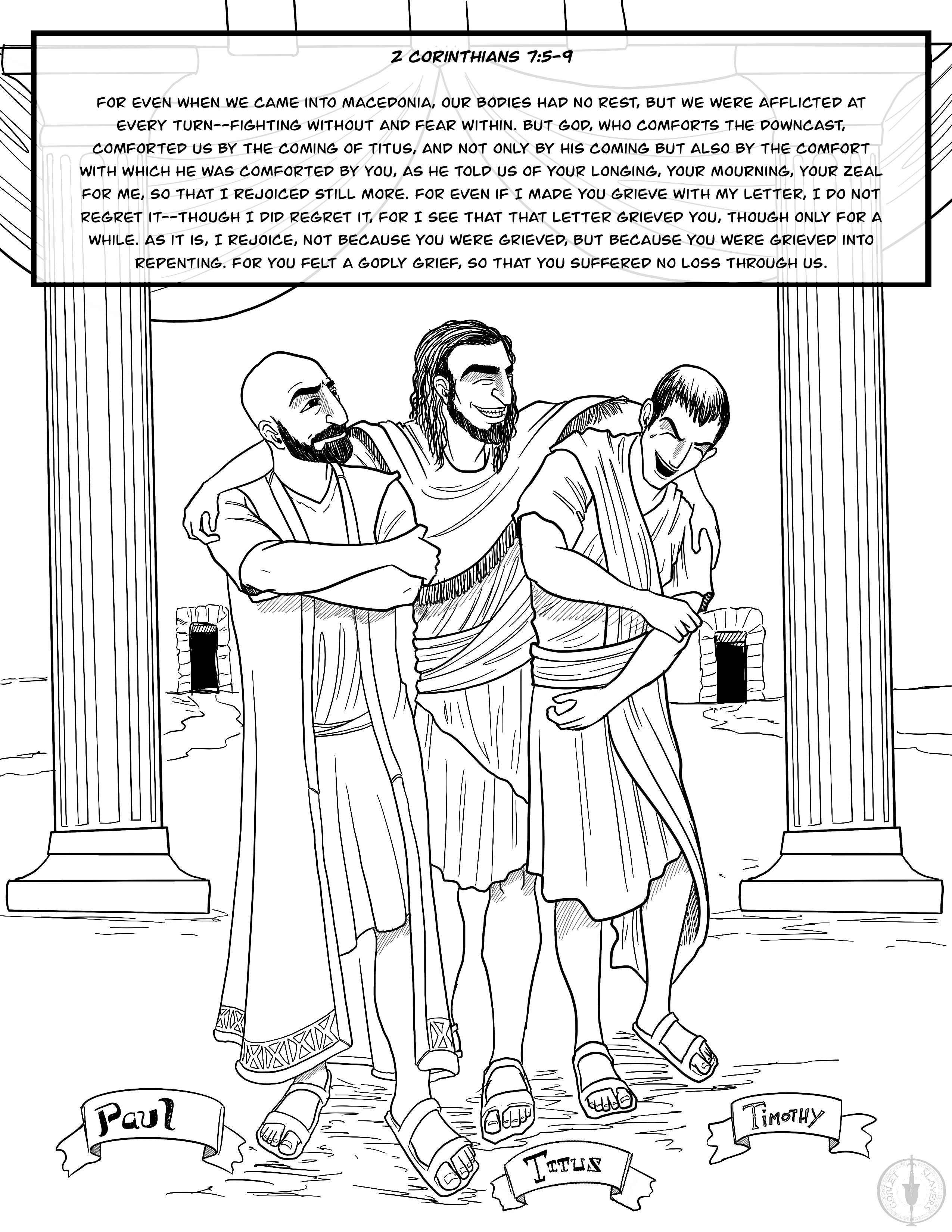 paul and timothy coloring pages