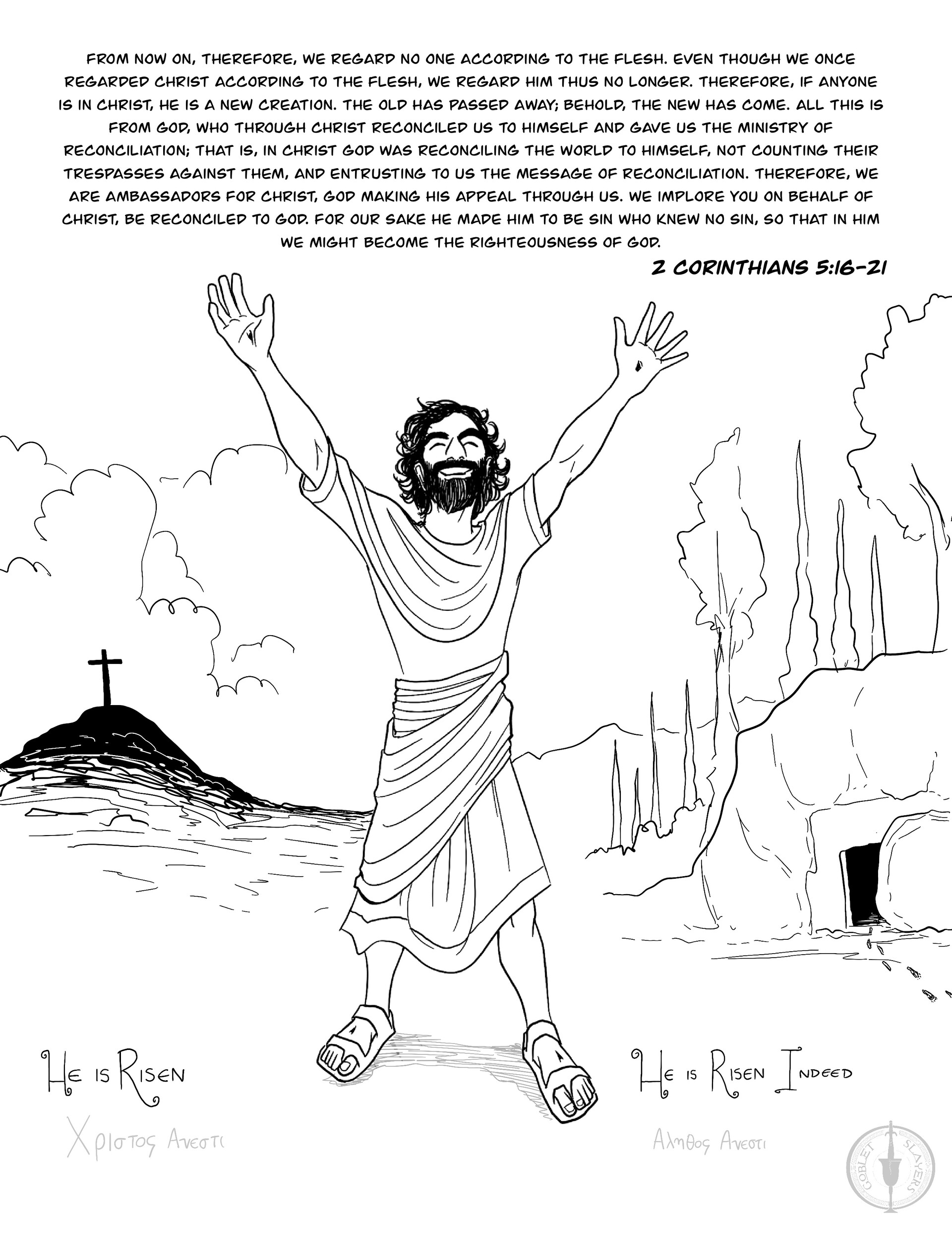 jesus casts out demons coloring pages