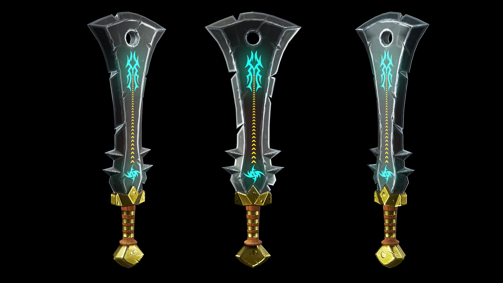 ArtStation - Stylized 3D Sword #modeling&texturing