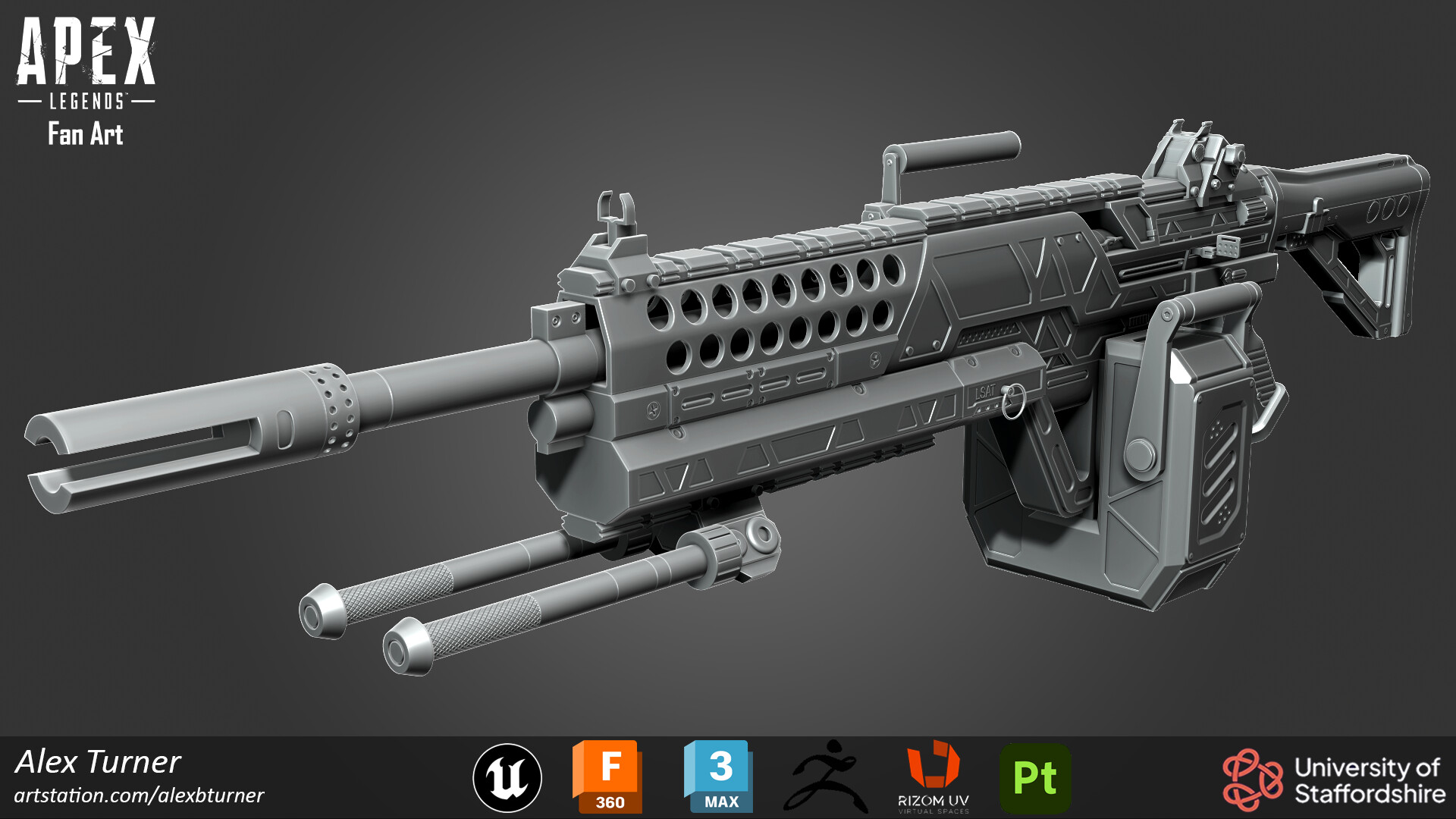 Alex Turner - Apex Legends - Devotion LMG Fan Art