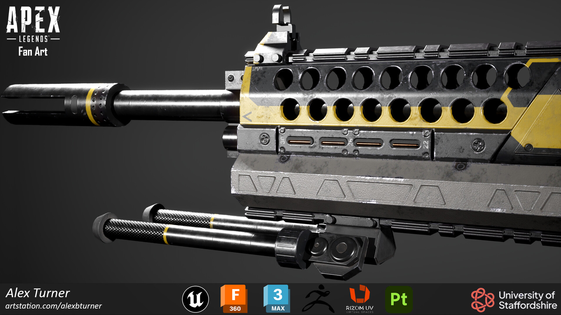 Alex Turner - Apex Legends - Devotion LMG Fan Art