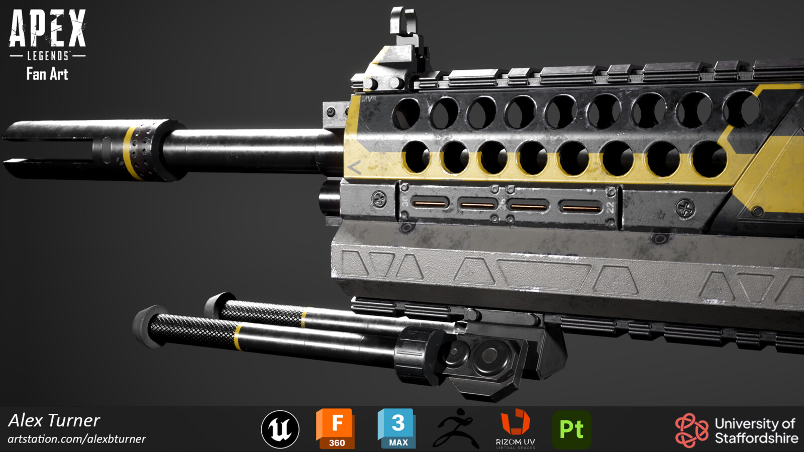 Alex Turner - Apex Legends - Devotion LMG Fan Art