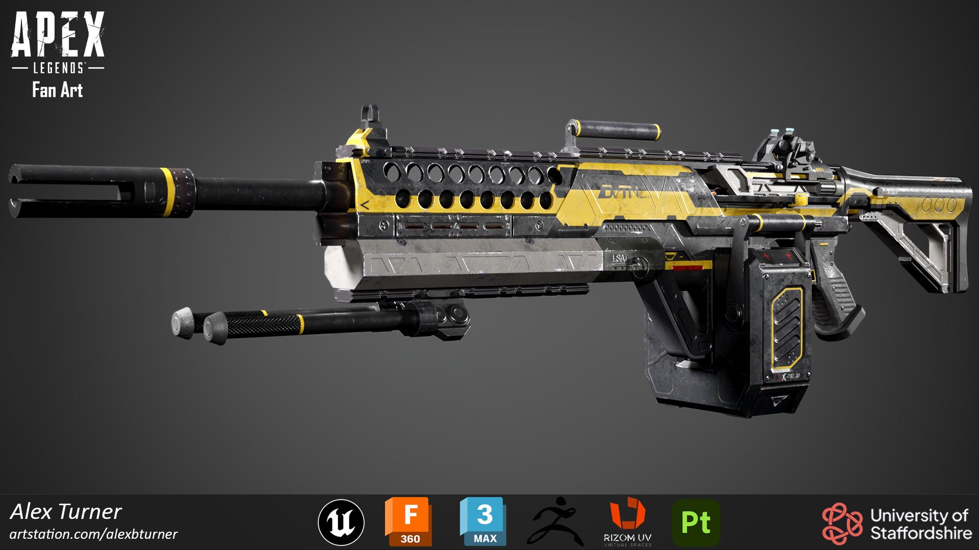 Alex Turner - Apex Legends - Devotion LMG Fan Art