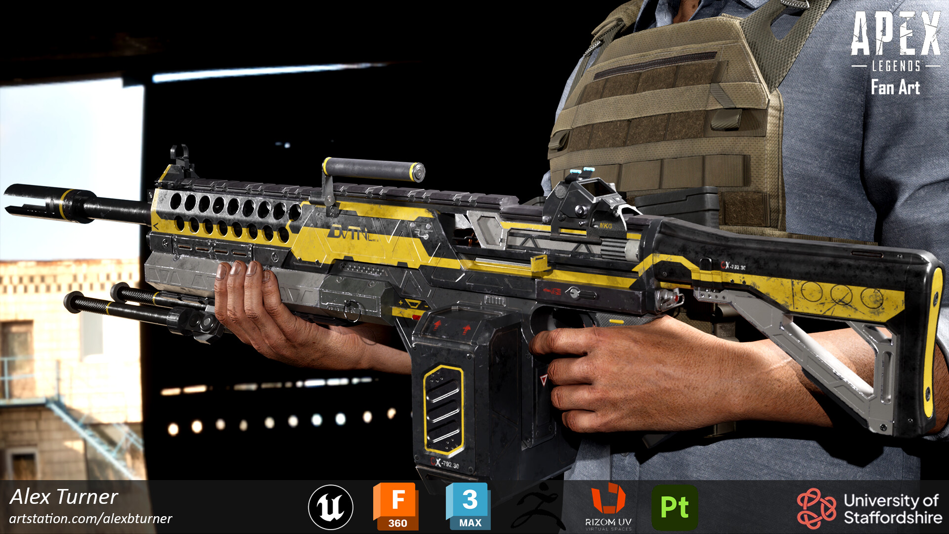 Alex Turner - Apex Legends - Devotion LMG Fan Art