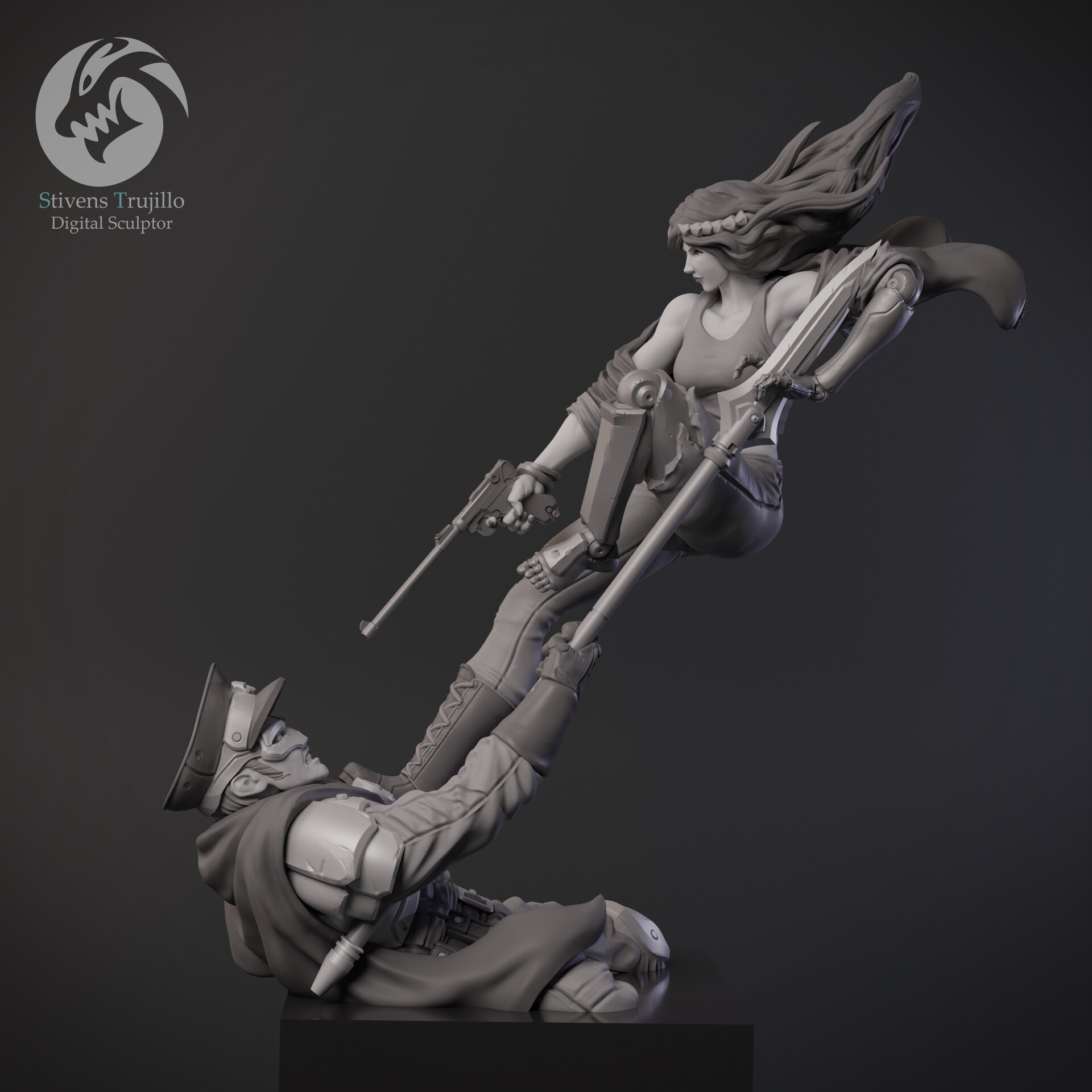 ArtStation - Duel Scene STL