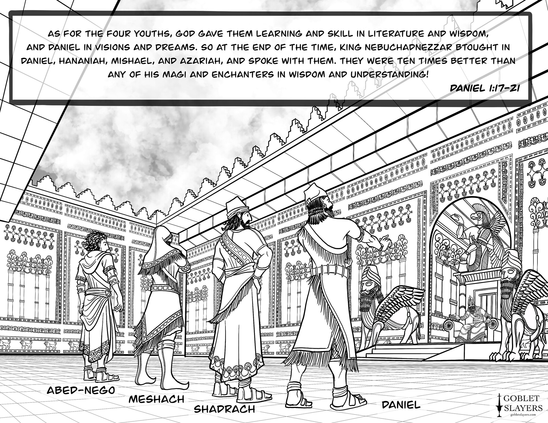 daniel interprets dreams coloring pages