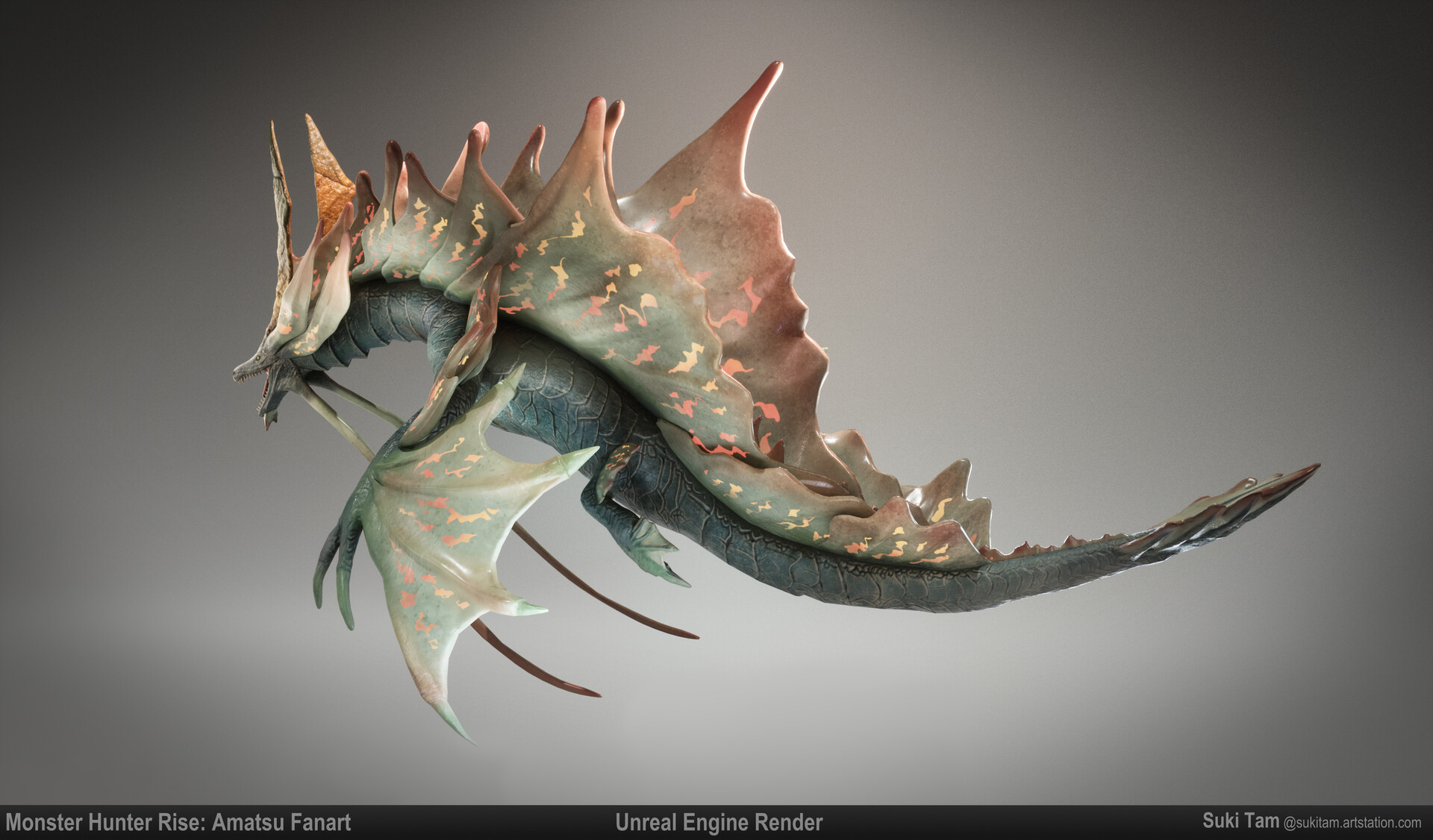 Suki Tam - Monster Hunter Rise: Amatsu Fan Art