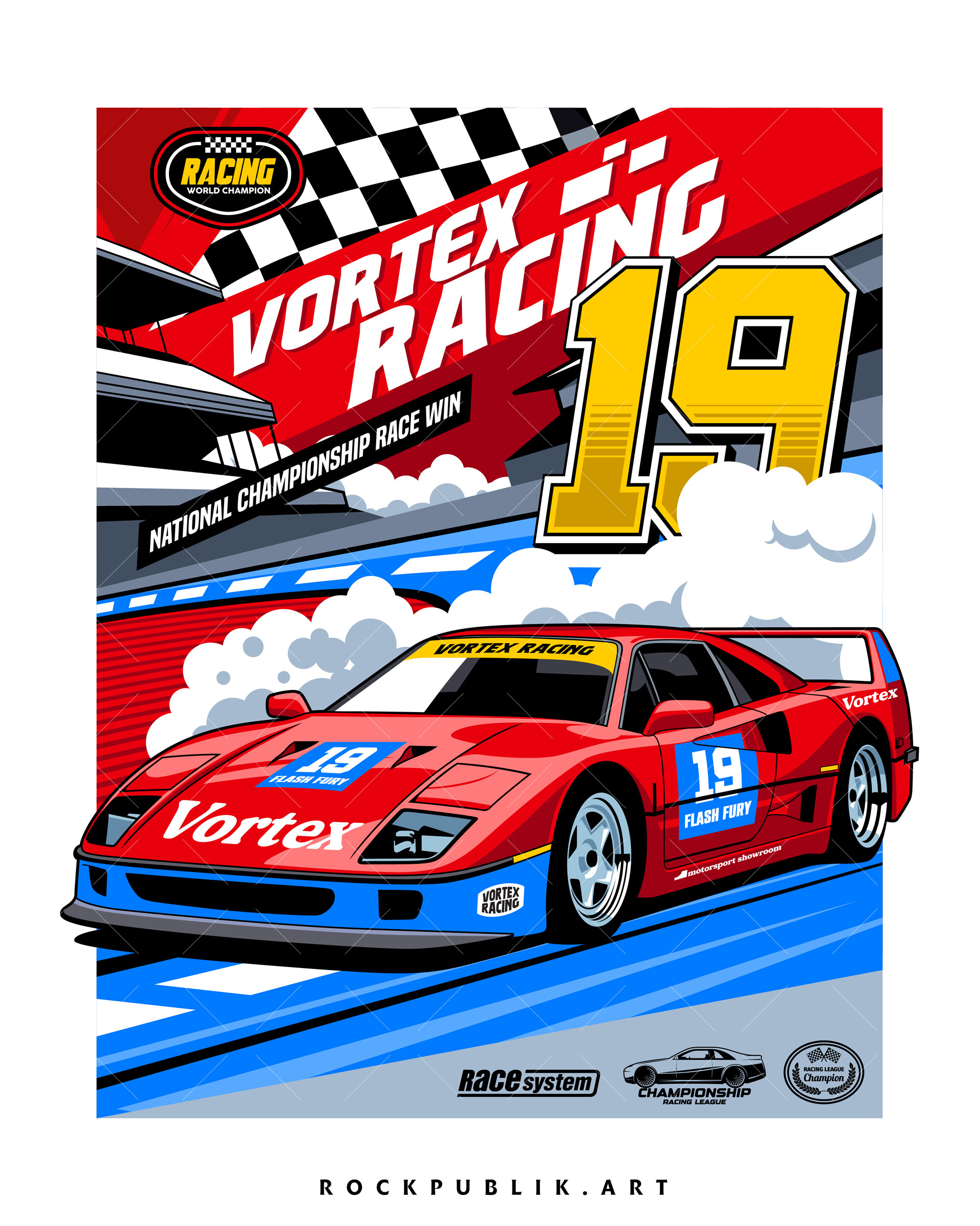 ArtStation - Vortex Racing National Championship Race Win