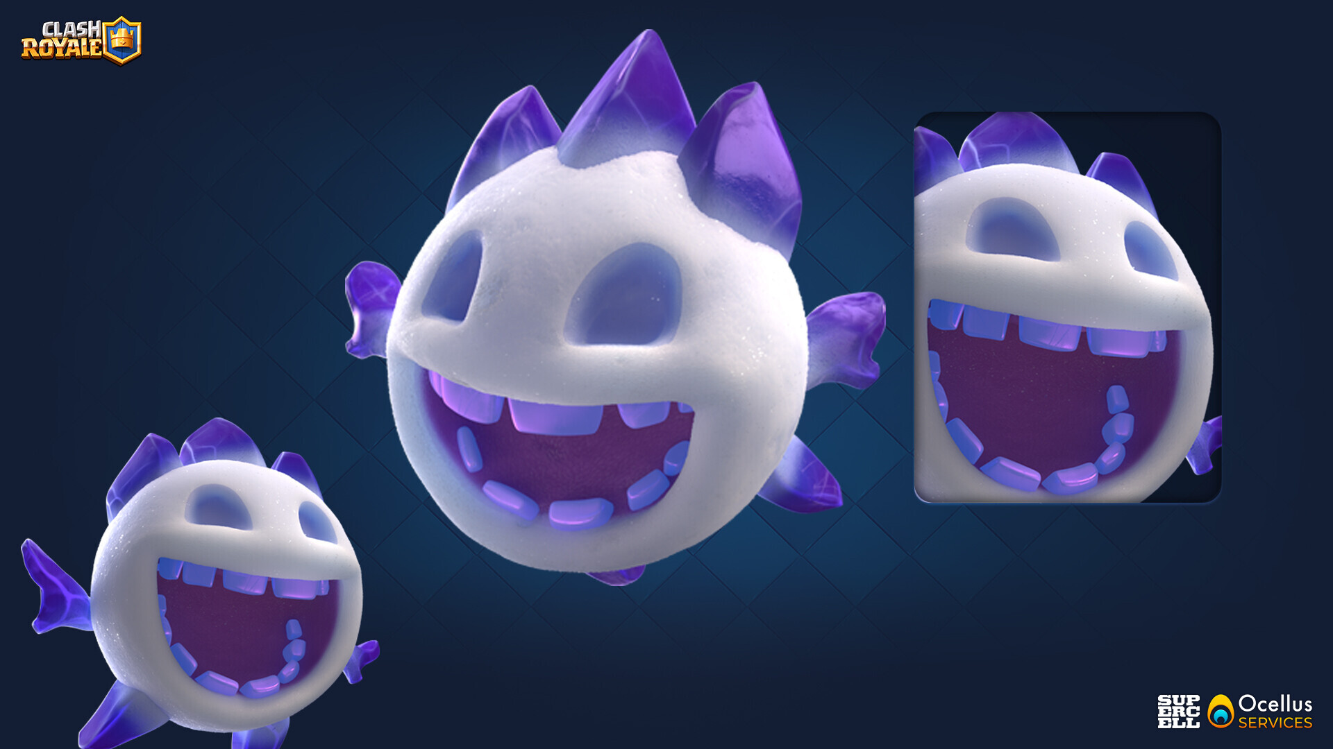 how to draw clash royale ice spirit