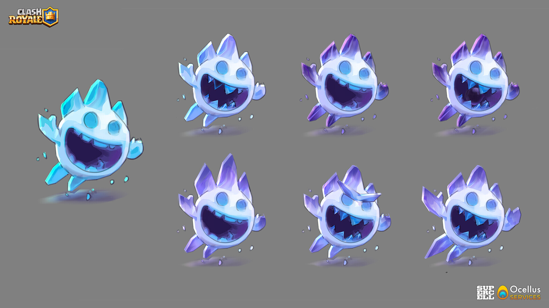 how to draw clash royale ice spirit