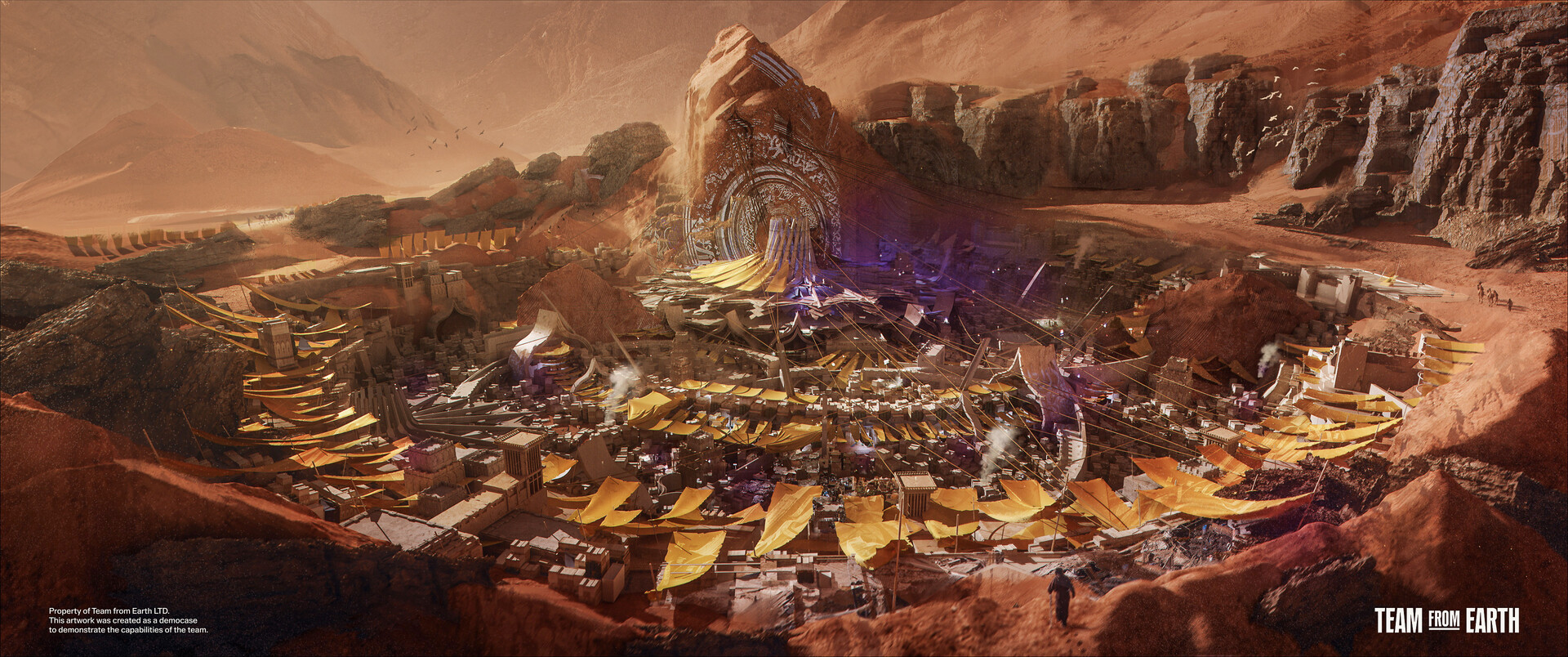 Fantasy Desert City Art