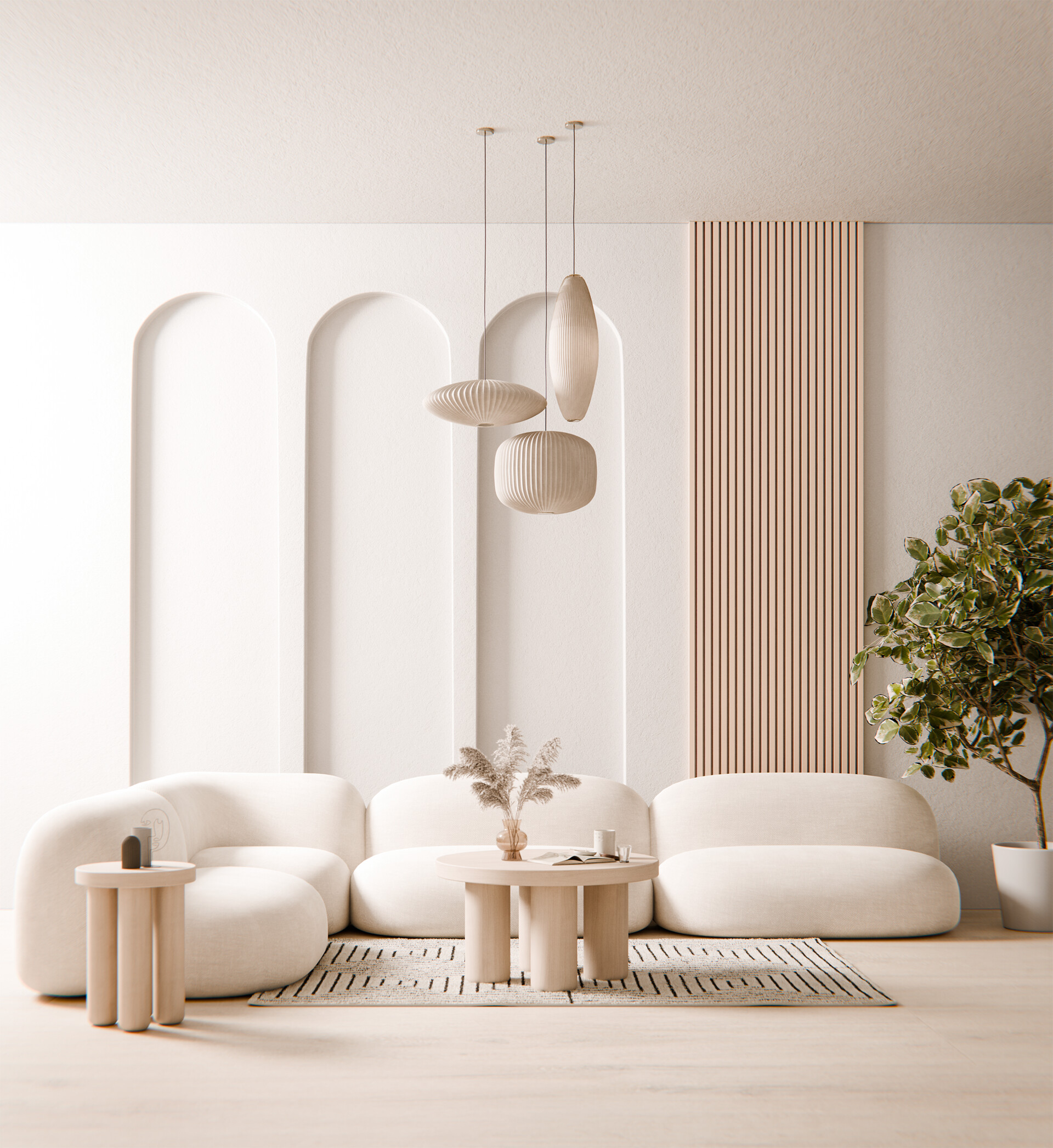 ArtStation - Minimalist Living Room