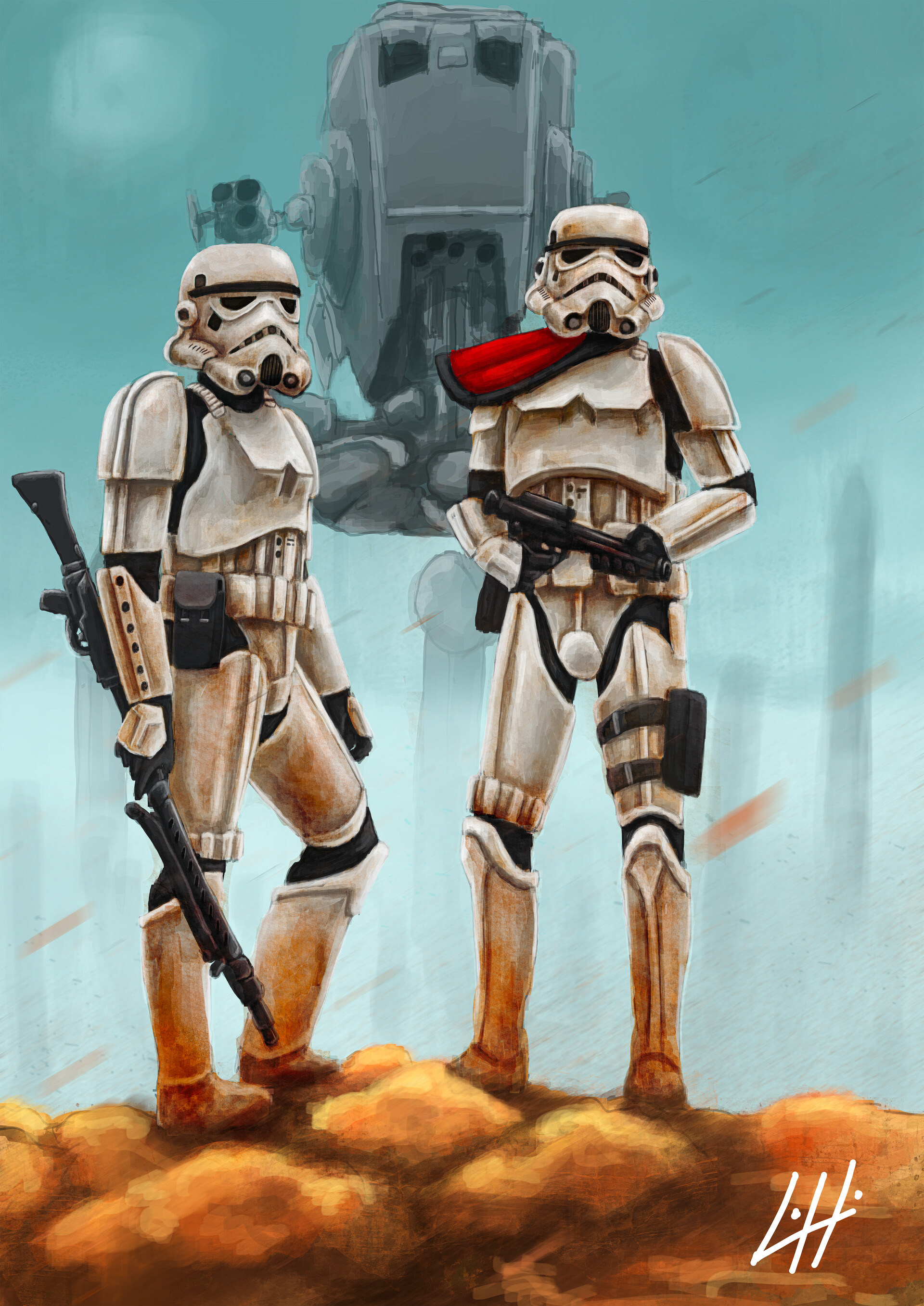 ArtStation - Stormtroopers in the desert