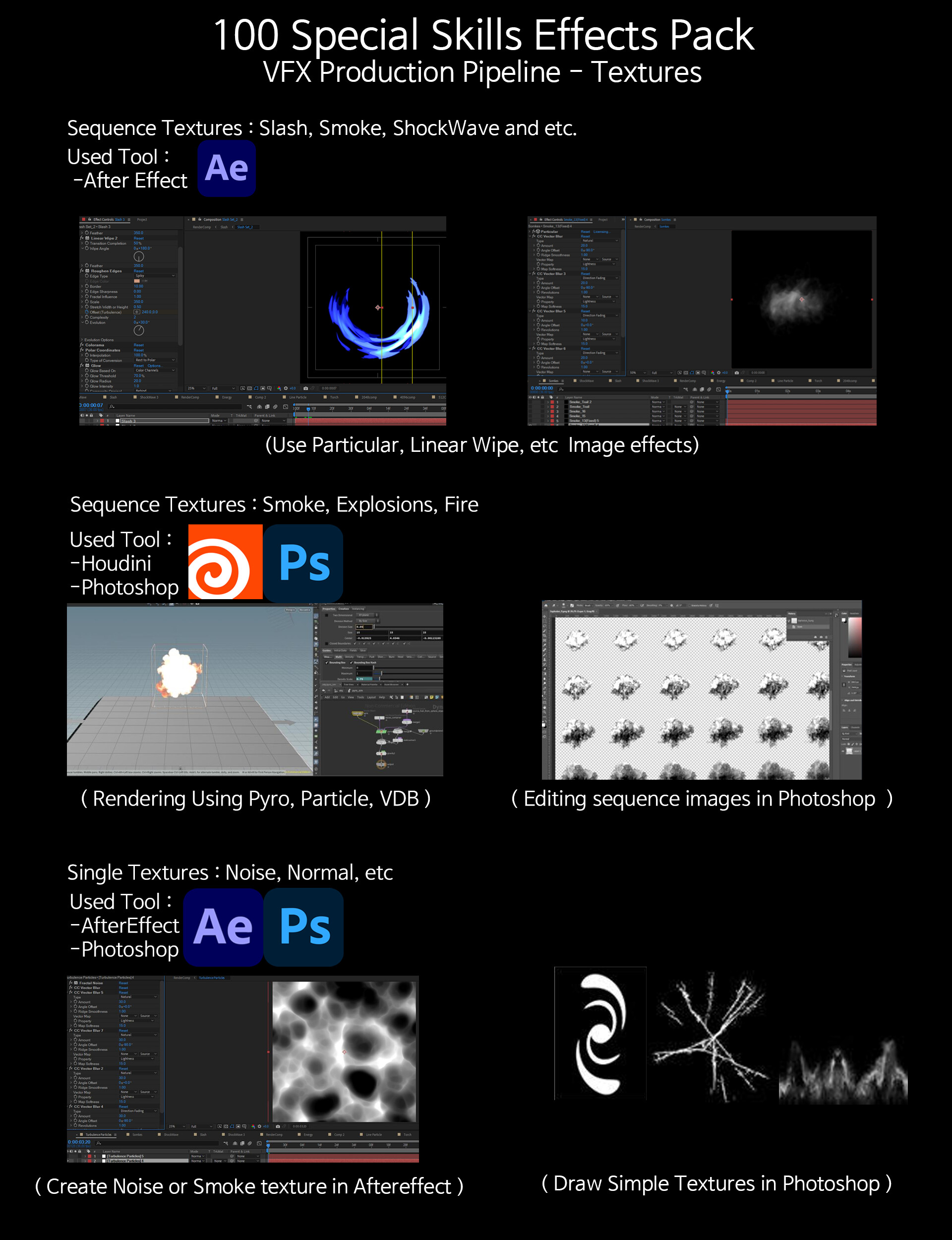 Minseok Hong - [VFX] 100 Special Skills Effects Pack
