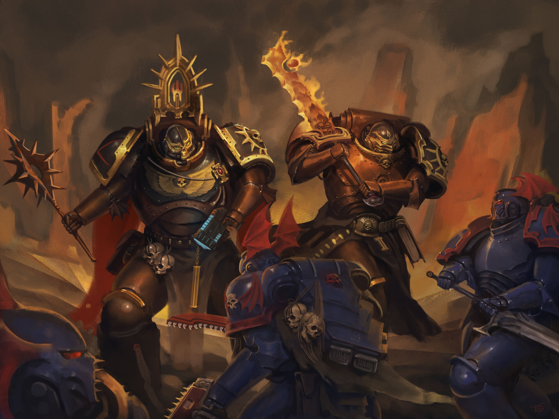 ArtStation - Sanctifiers battle