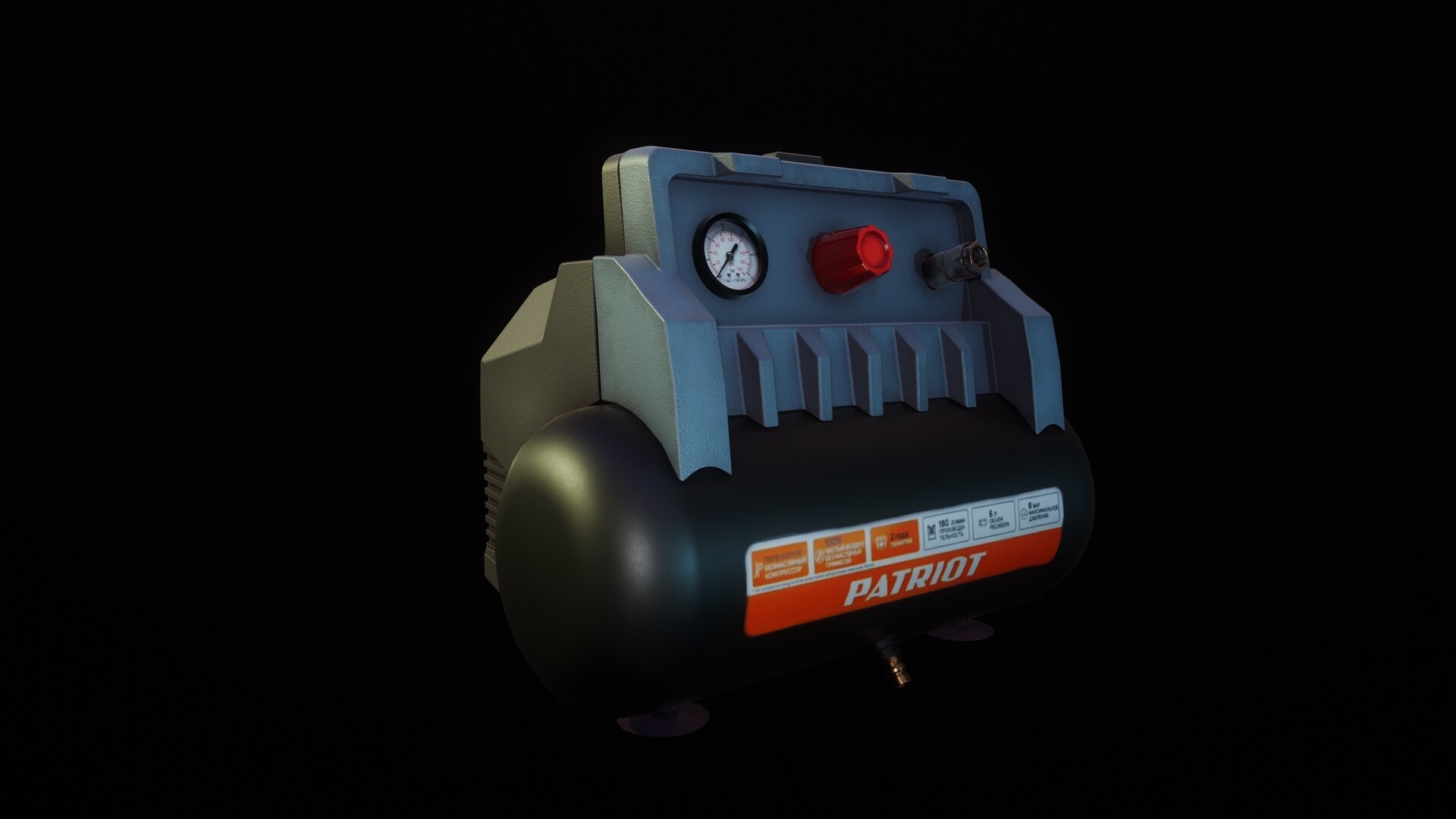 ArtStation - Piston oil-free compressor PATRIOT WO 6-180