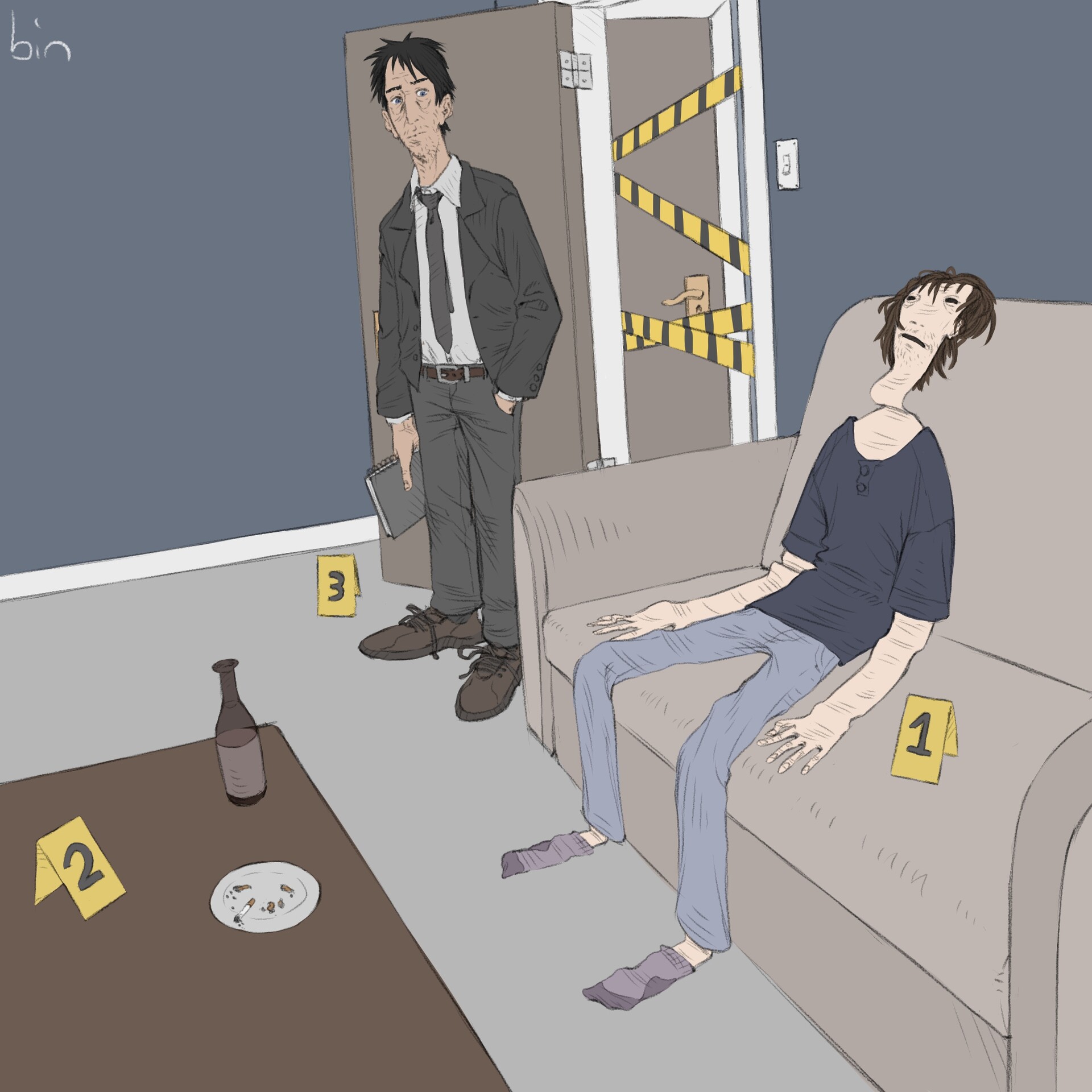 ArtStation - fan art of SCP-6273 "The Empty Skin" written by ...